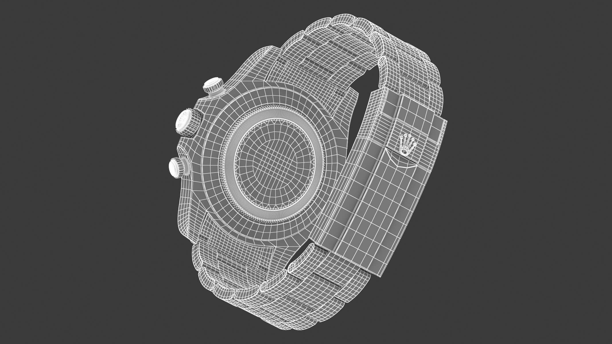 Rolex Daytona Oystersteel - 3D Model by frezzy