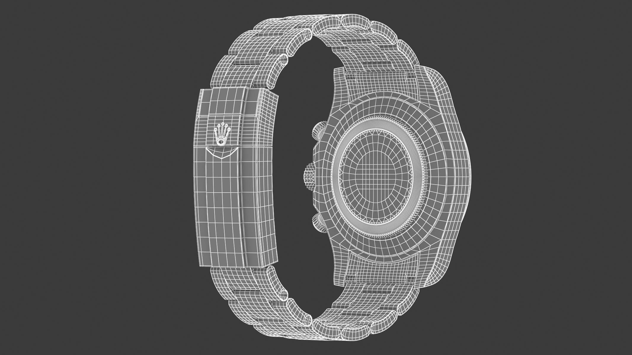 Rolex Daytona Oystersteel - 3D Model by frezzy