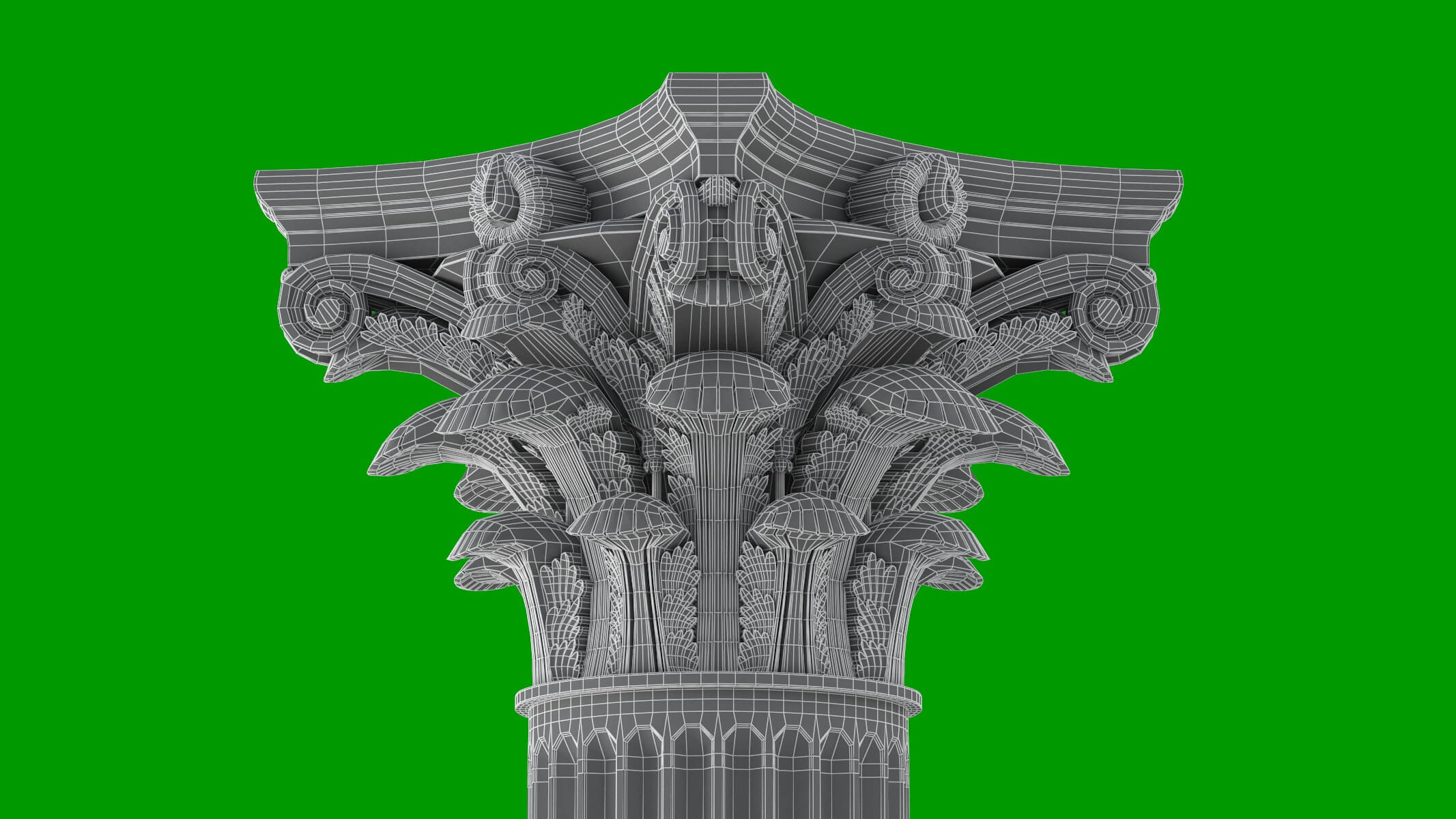 Roman Corinthian - 3D Model by frezzy