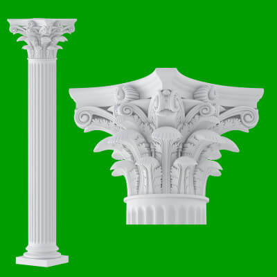 Roman Corinthian - 3D Model by frezzy