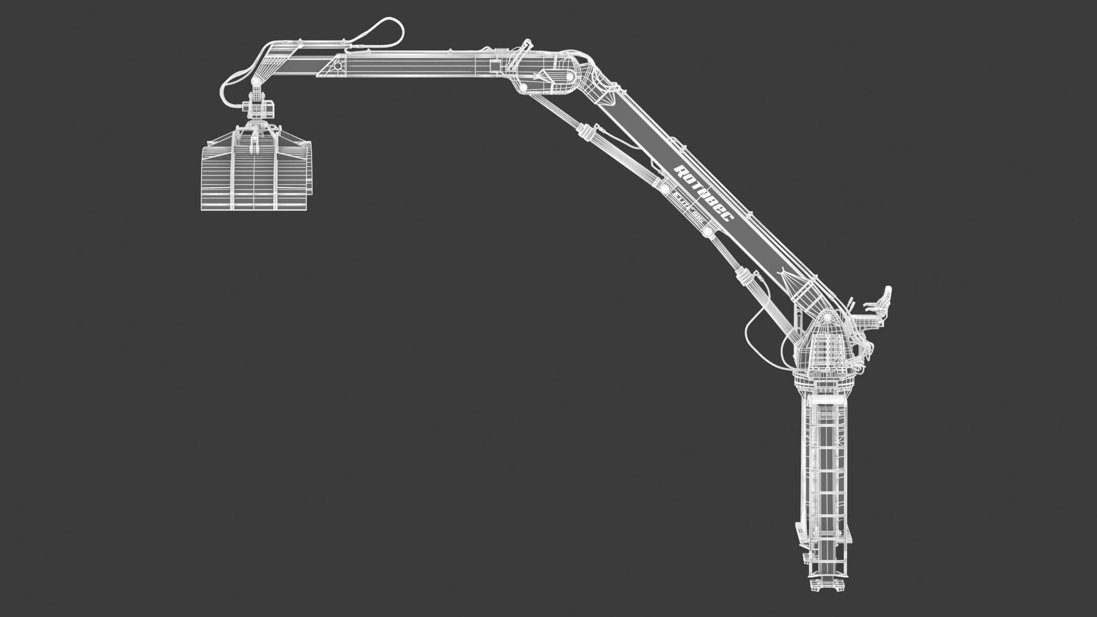 Rotobec Elite 915 Grapple Loader 01 - 3D Model by frezzy