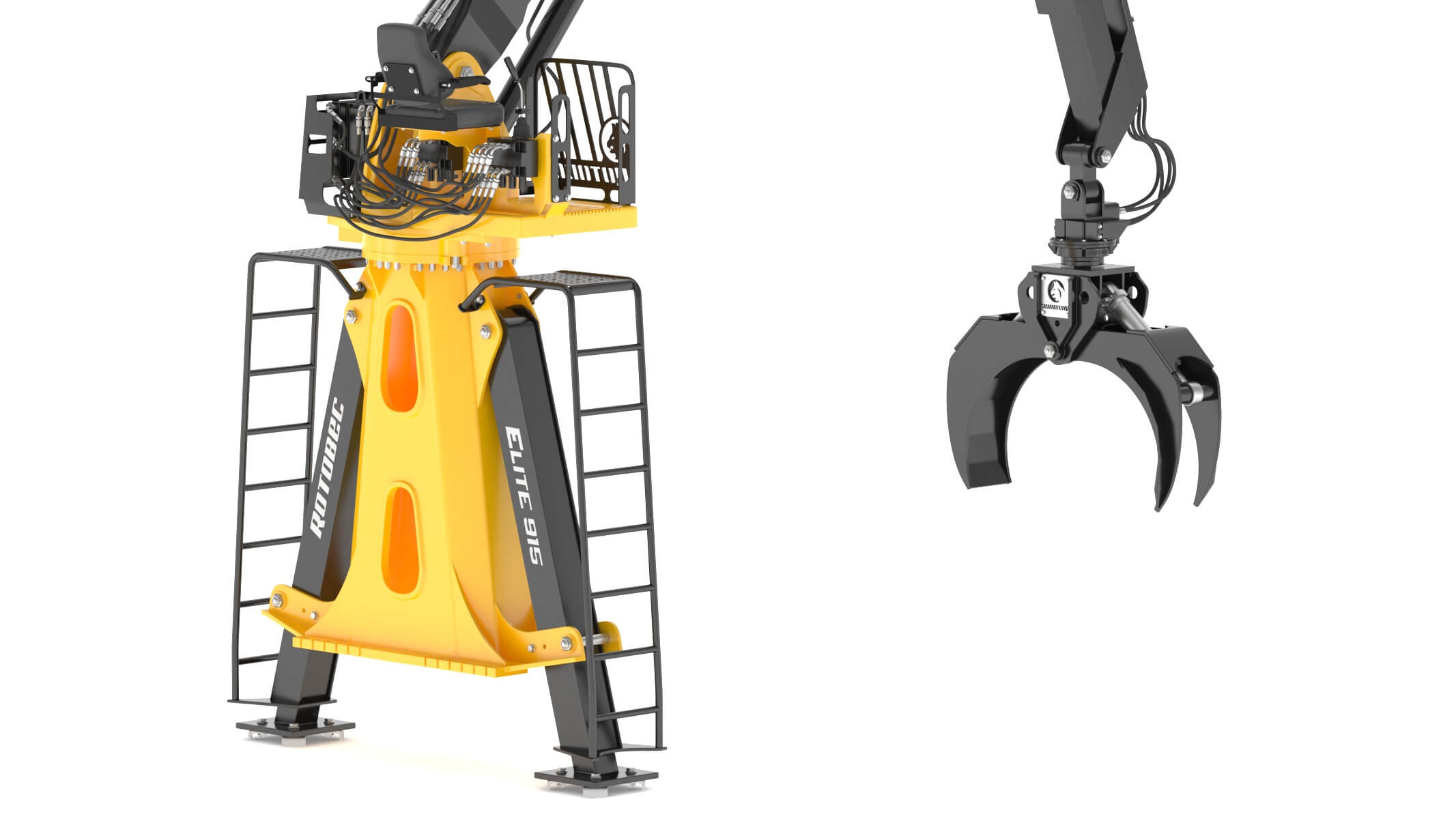 Rotobec Elite 915 Grapple Loader 02 - 3D Model by frezzy