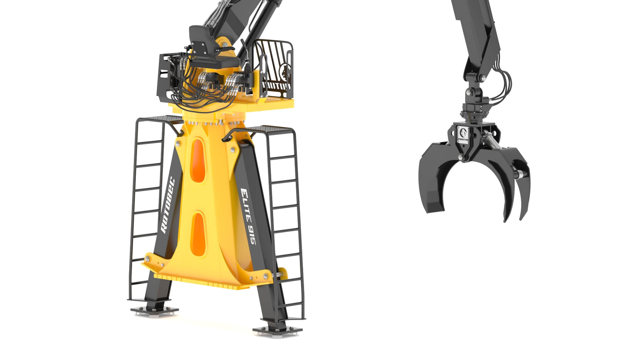 Rotobec Elite 915 Grapple Loader 02 - 3D Model by frezzy