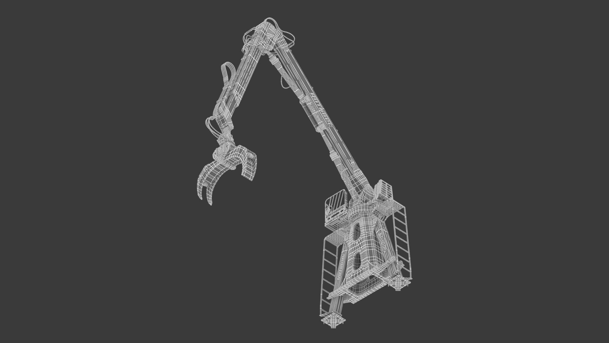 Rotobec Elite 915 Grapple Loader 02 - 3D Model by frezzy
