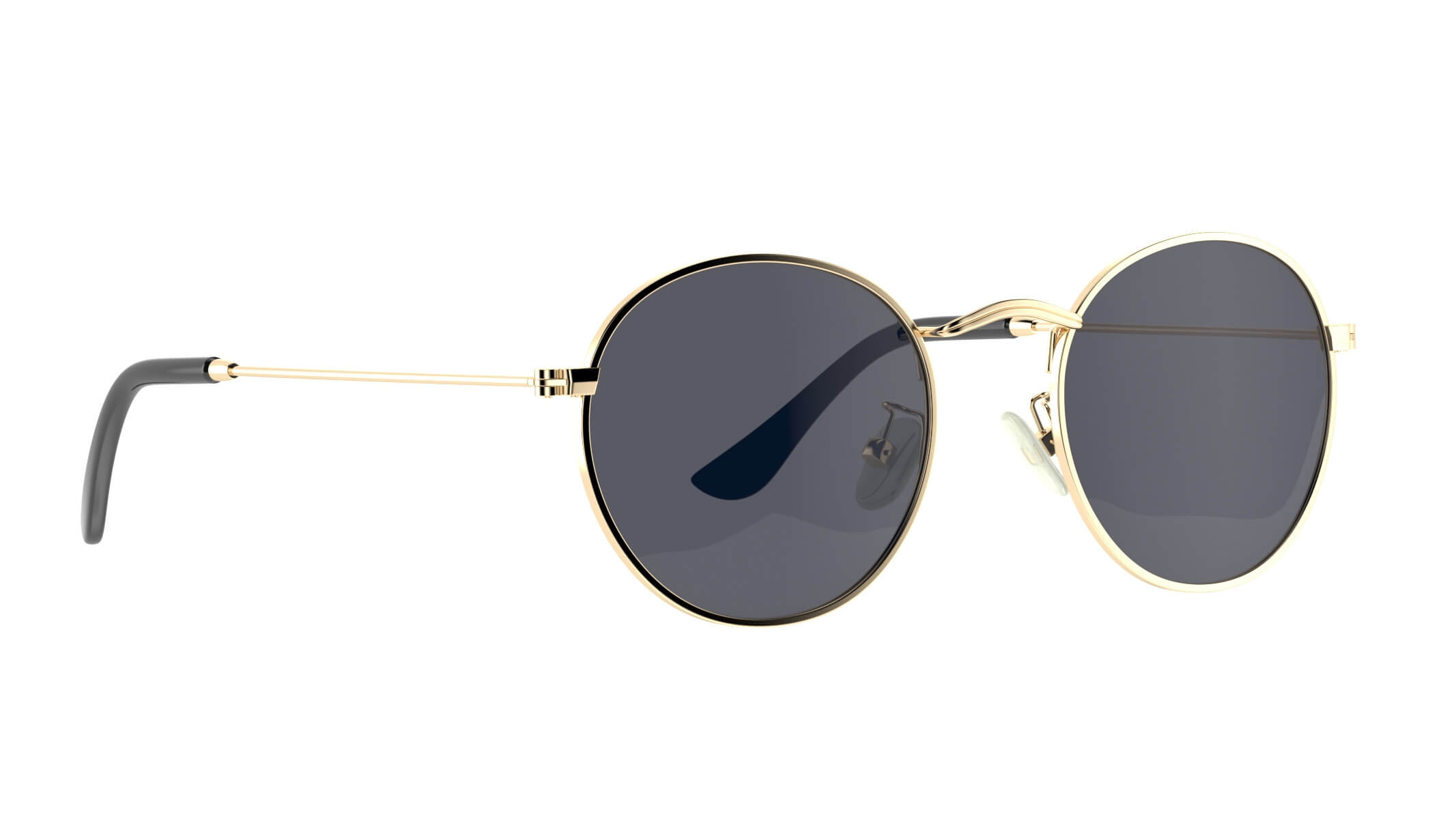 Round Polarized Sunglasses - 3D Model by frezzy