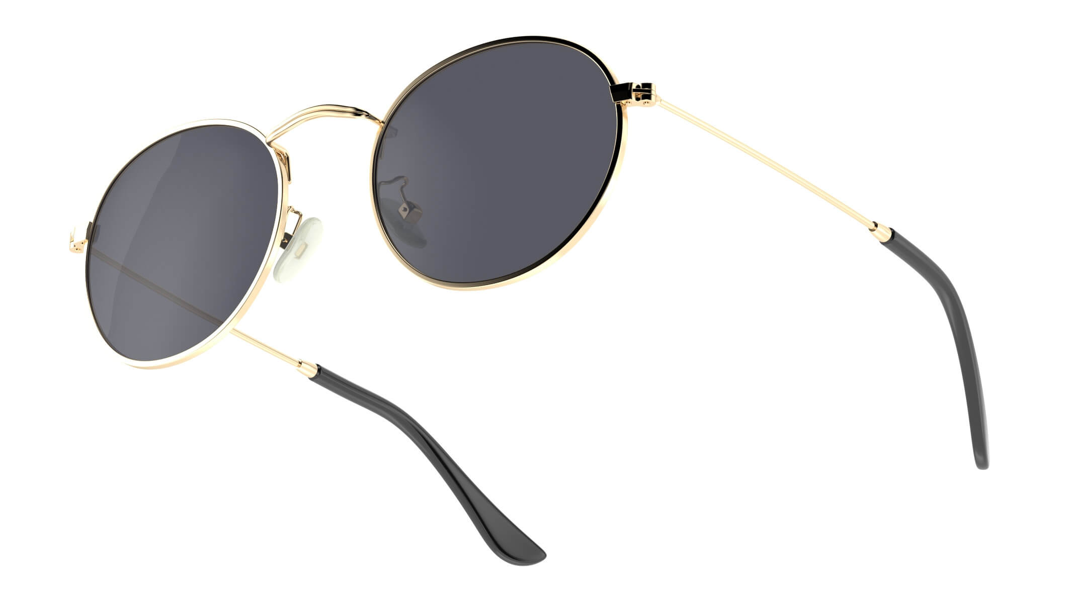 Round Polarized Sunglasses - 3D Model by frezzy