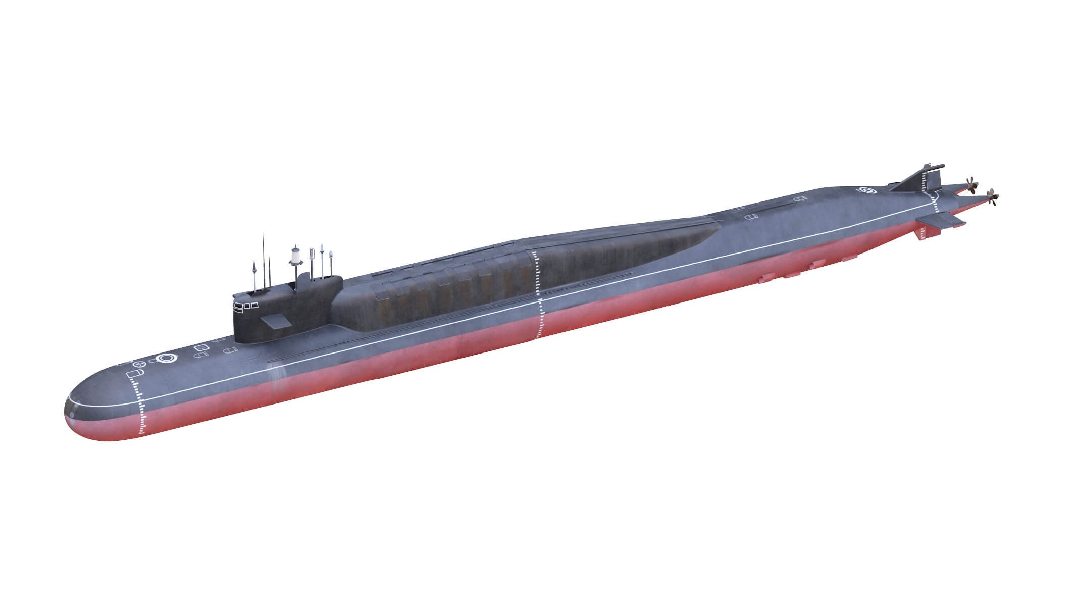 Russian Nuclear Strategic Submarine Delta IV Class - 3D Model by frezzy