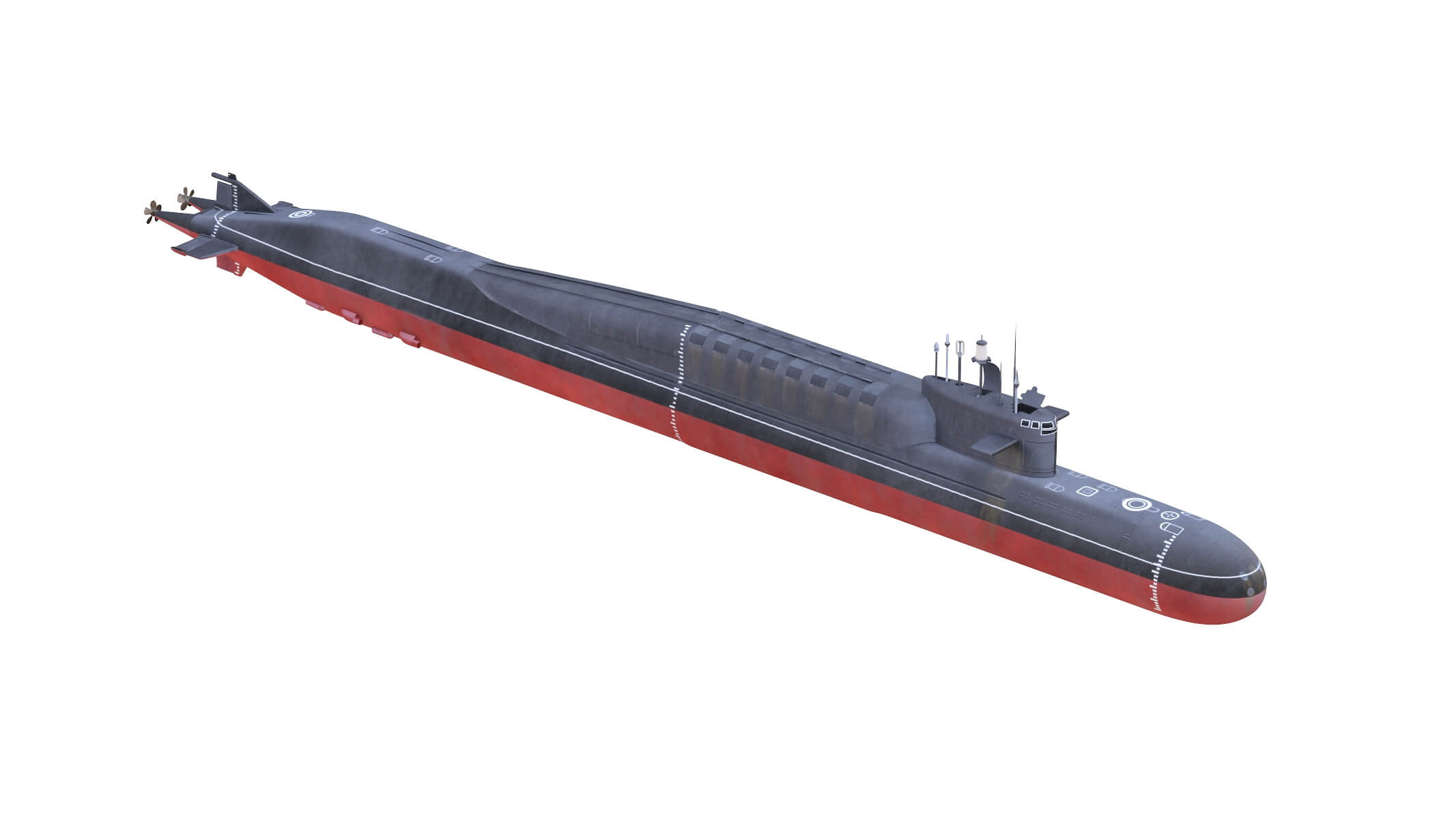 Russian Nuclear Strategic Submarine Delta IV Class - 3D Model by frezzy