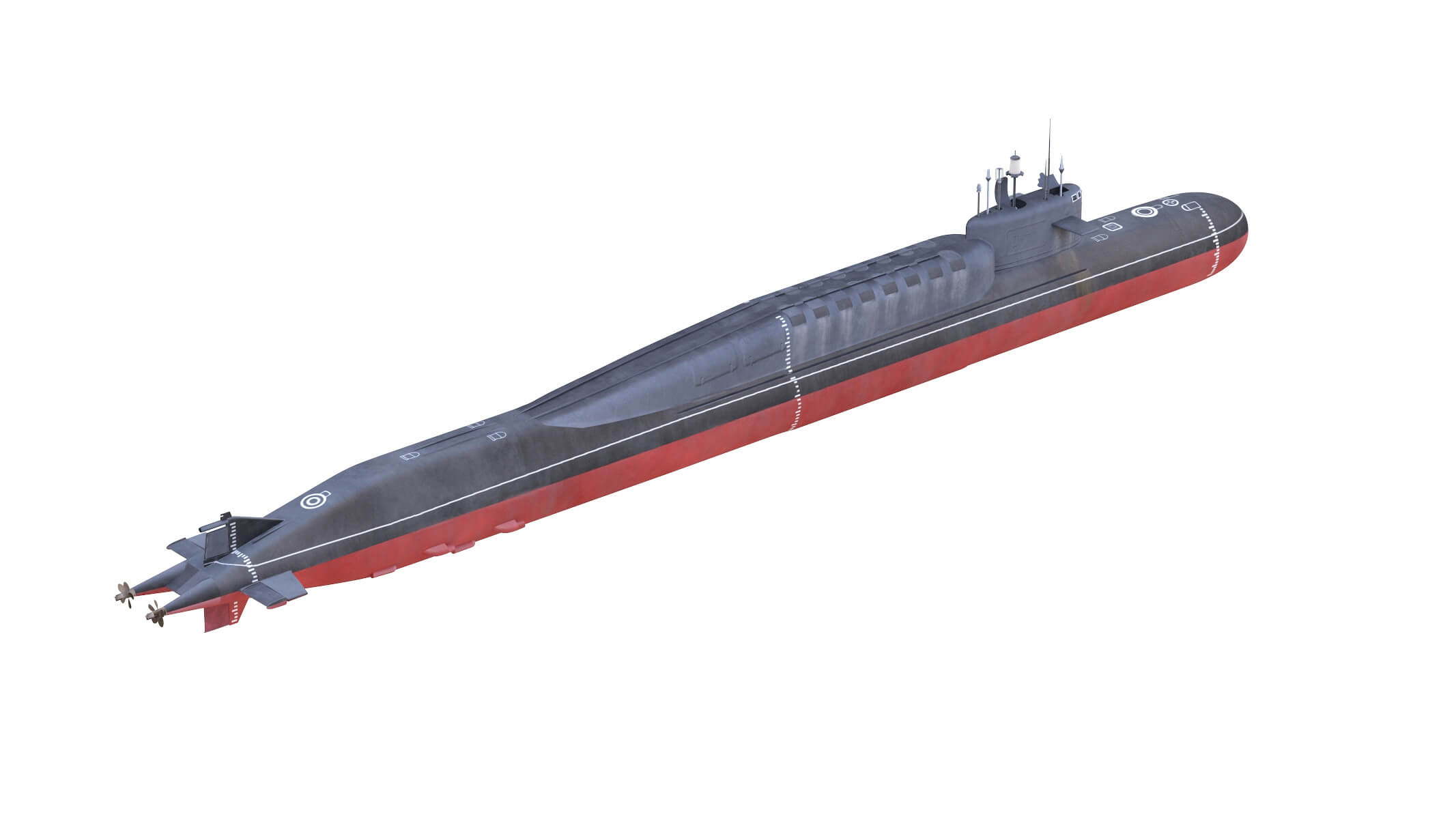 Russian Nuclear Strategic Submarine Delta IV Class - 3D Model by frezzy