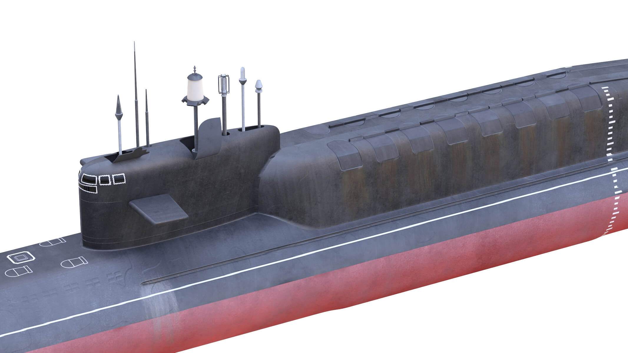 Russian Nuclear Strategic Submarine Delta IV Class - 3D Model by frezzy