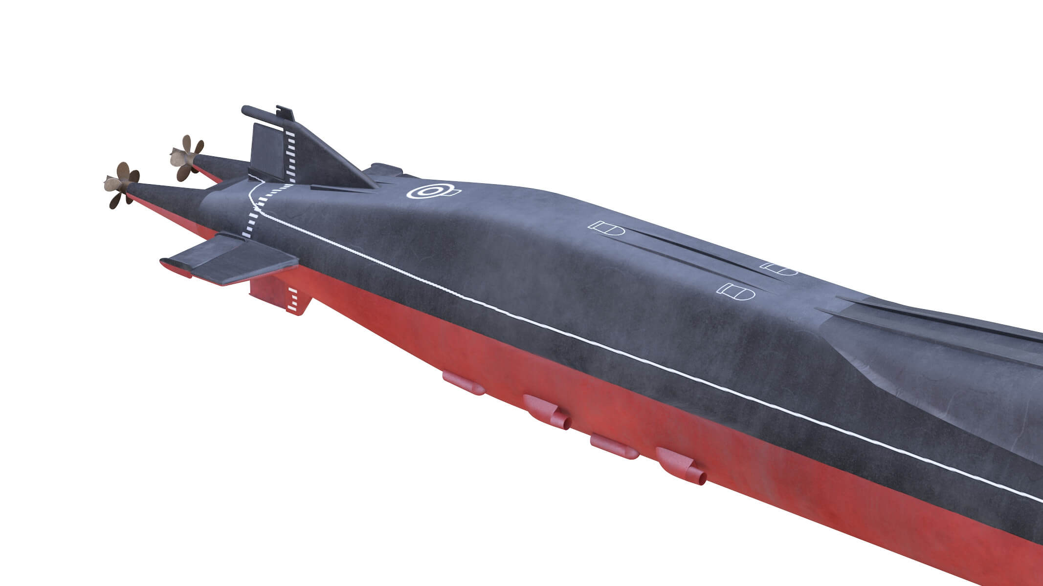 Russian Nuclear Strategic Submarine Delta IV Class - 3D Model by frezzy