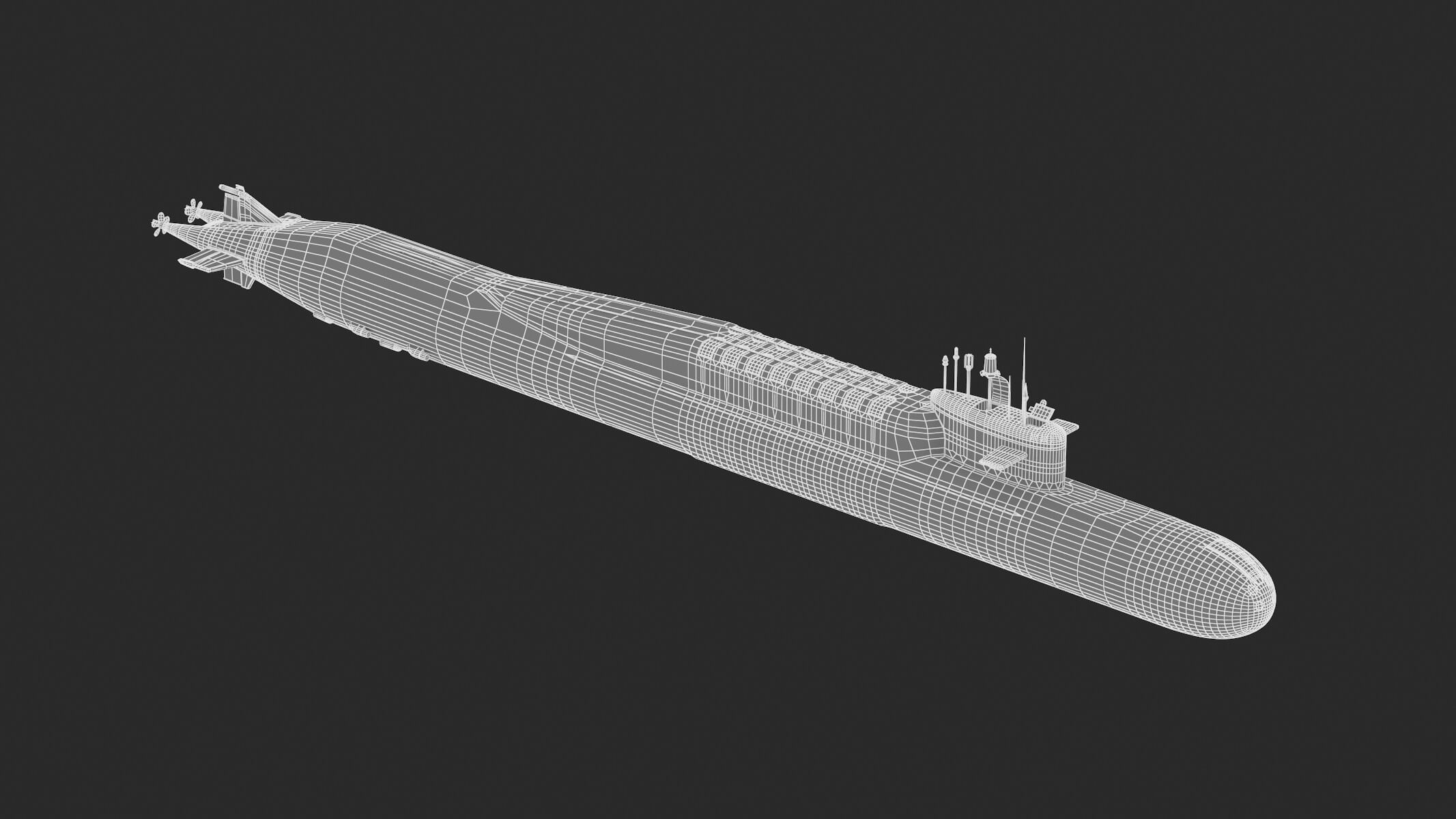 Russian Nuclear Strategic Submarine Delta IV Class - 3D Model by frezzy