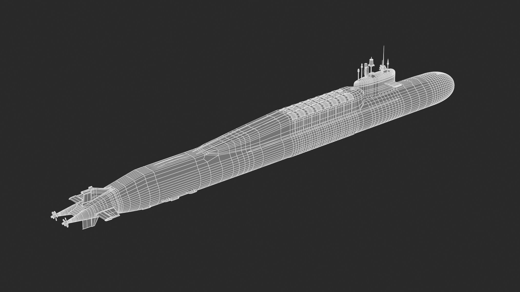 Russian Nuclear Strategic Submarine Delta IV Class - 3D Model by frezzy