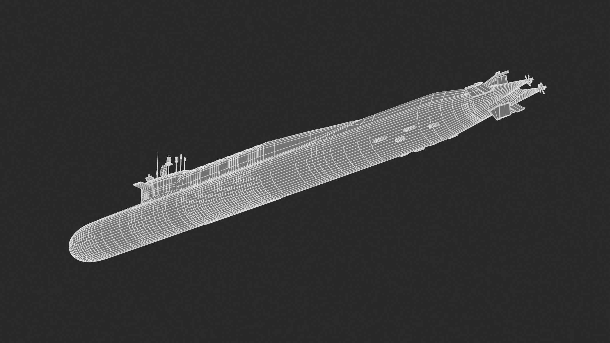 Russian Nuclear Strategic Submarine Delta IV Class - 3D Model by frezzy