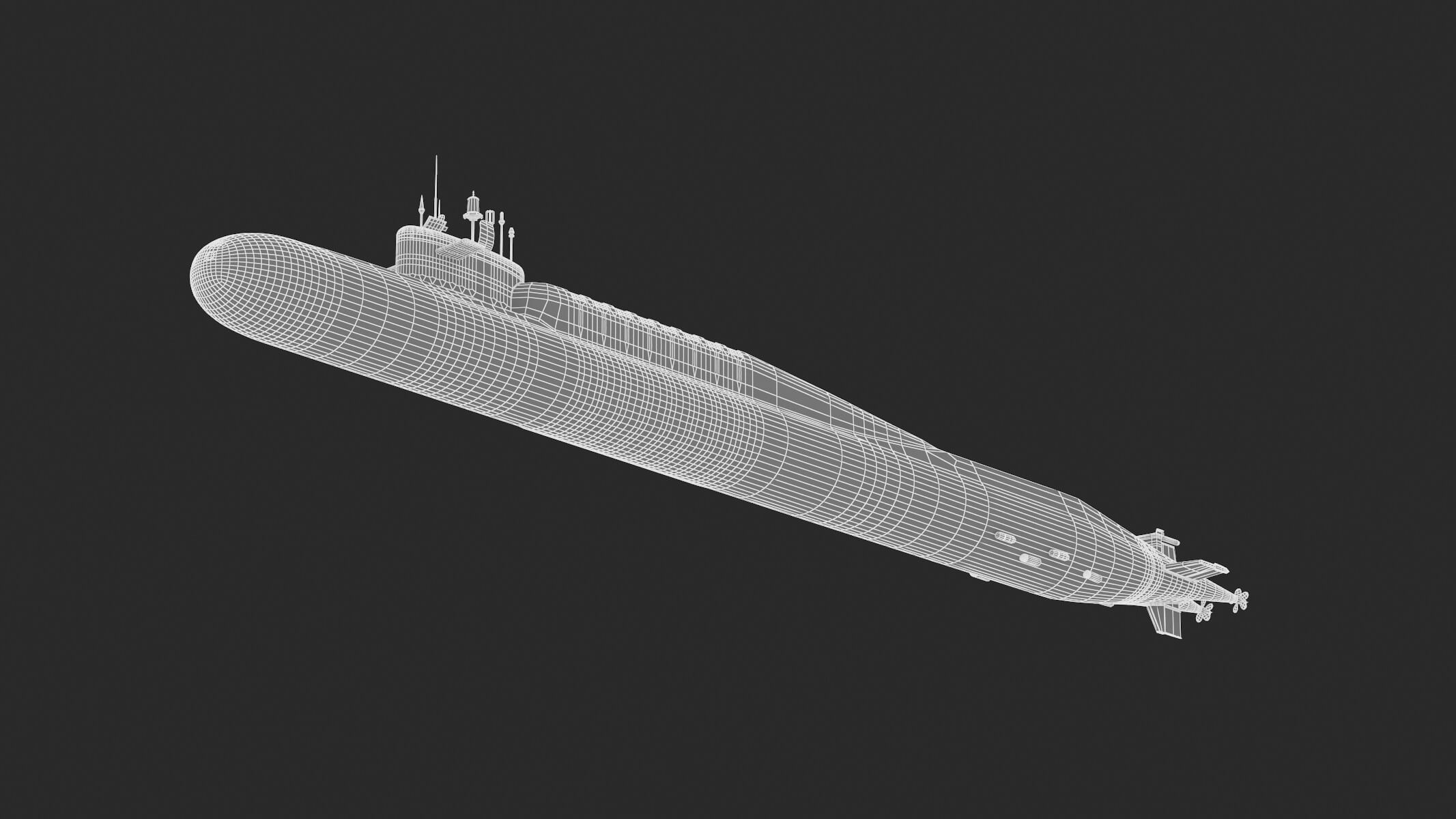 Russian Nuclear Strategic Submarine Delta IV Class - 3D Model by frezzy