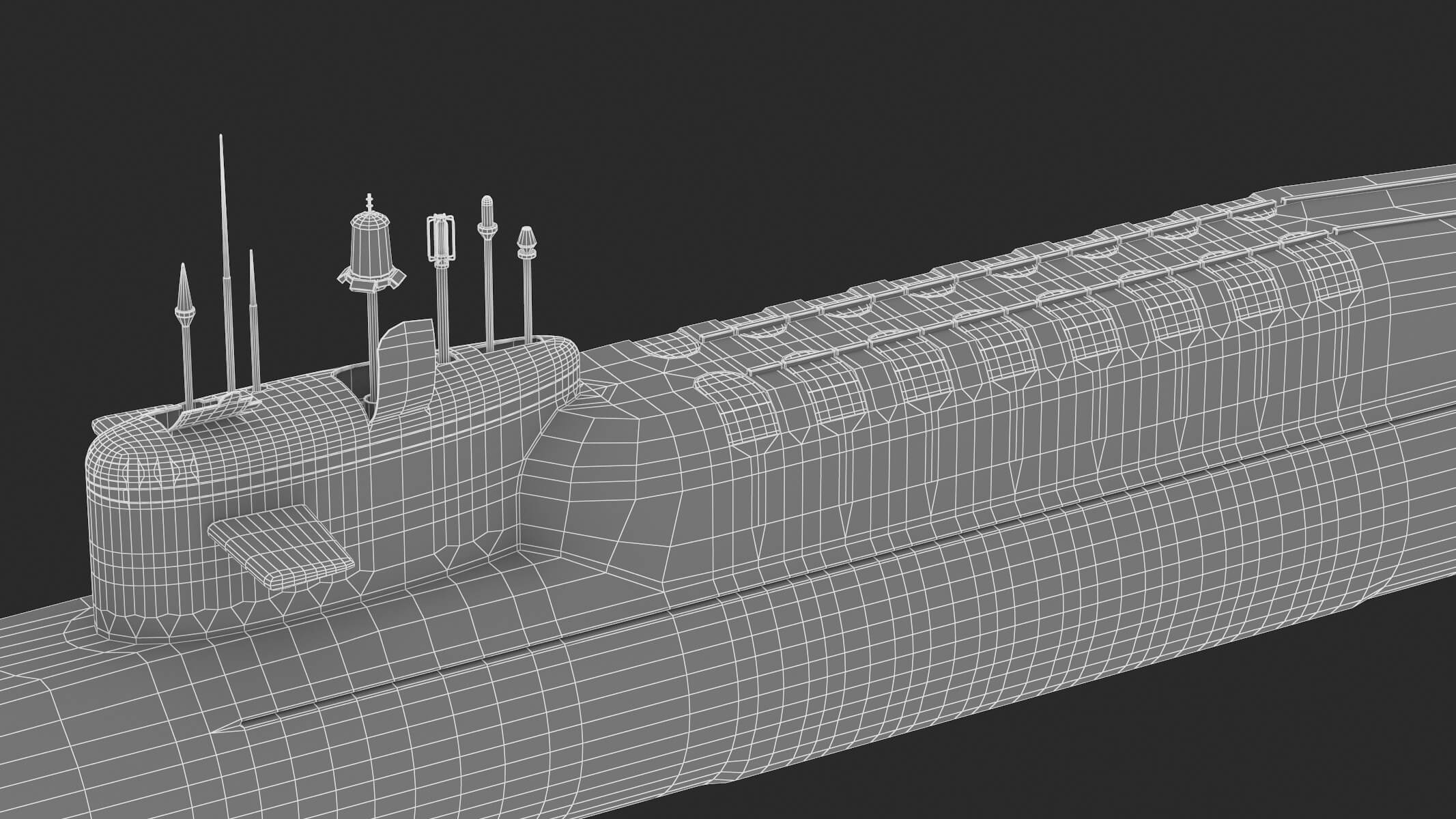 Russian Nuclear Strategic Submarine Delta IV Class - 3D Model by frezzy
