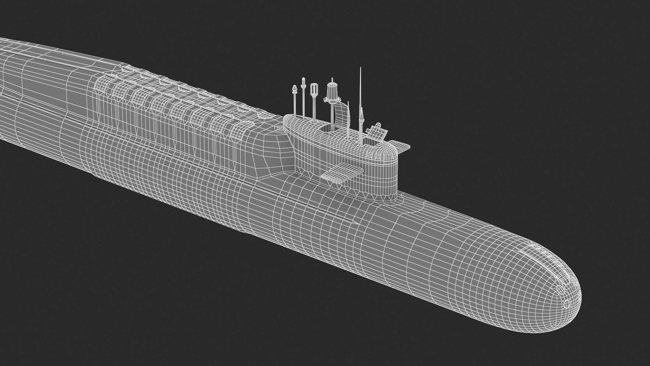 Russian Nuclear Strategic Submarine Delta IV Class - 3D Model by frezzy