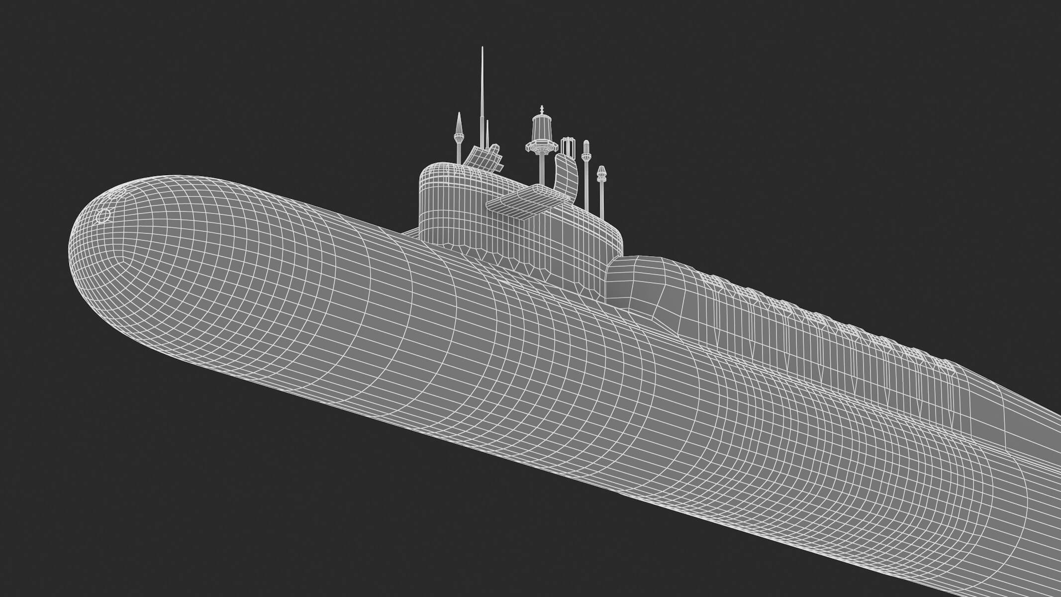 Russian Nuclear Strategic Submarine Delta IV Class - 3D Model by frezzy