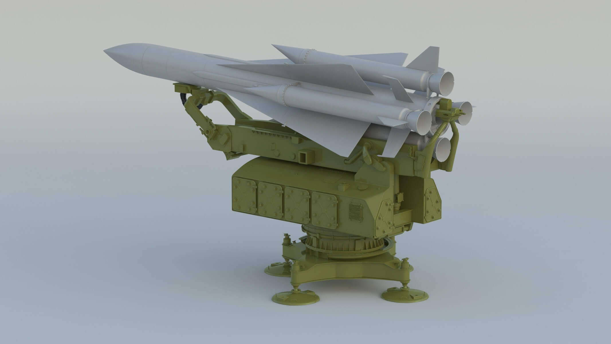 S-200 Missile 3D Model by frezzy