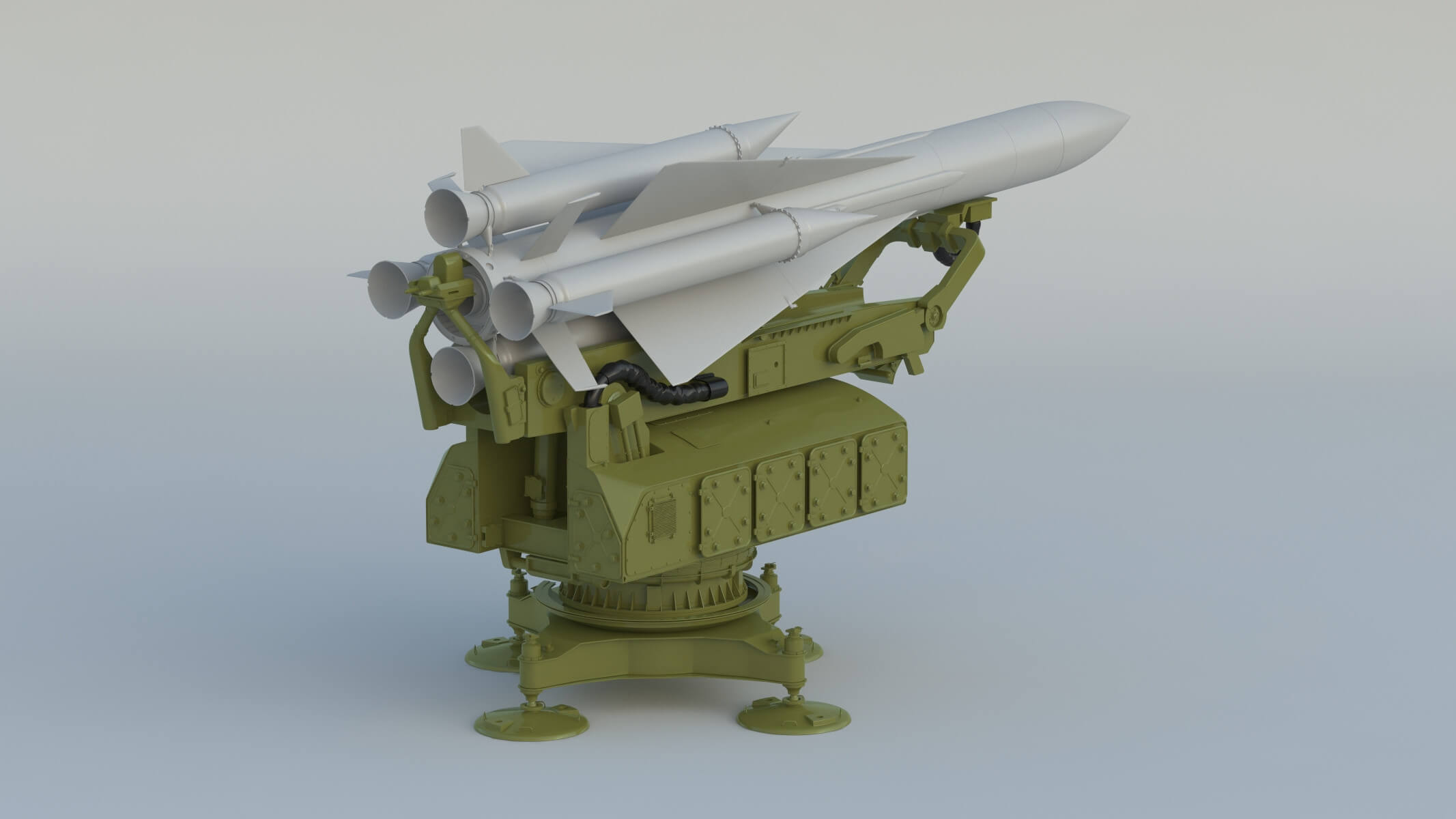 S-200 Missile 3D Model by frezzy