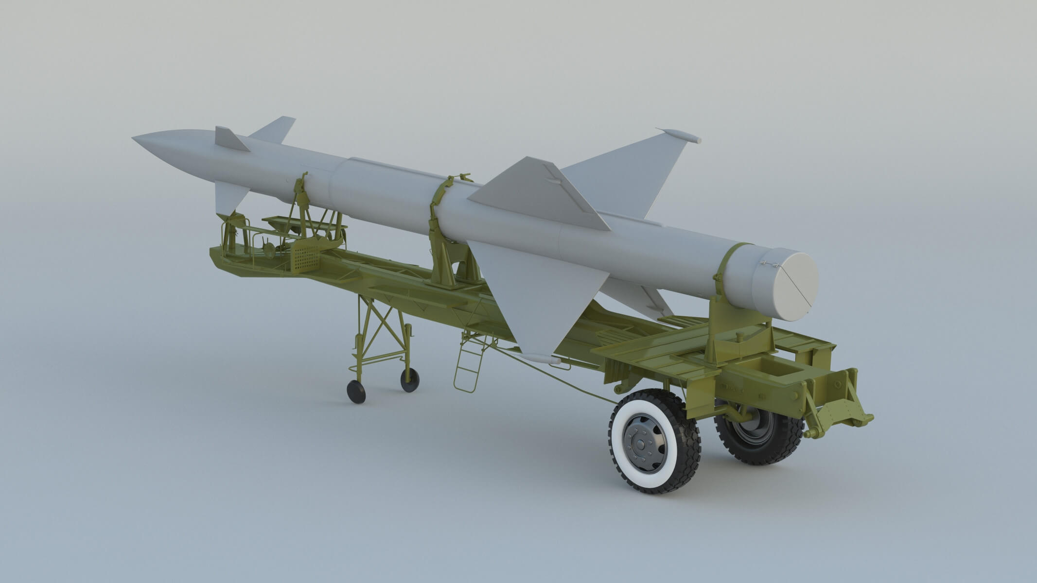 S-25 Berkut (SA-1 Guild) 3D Model by frezzy