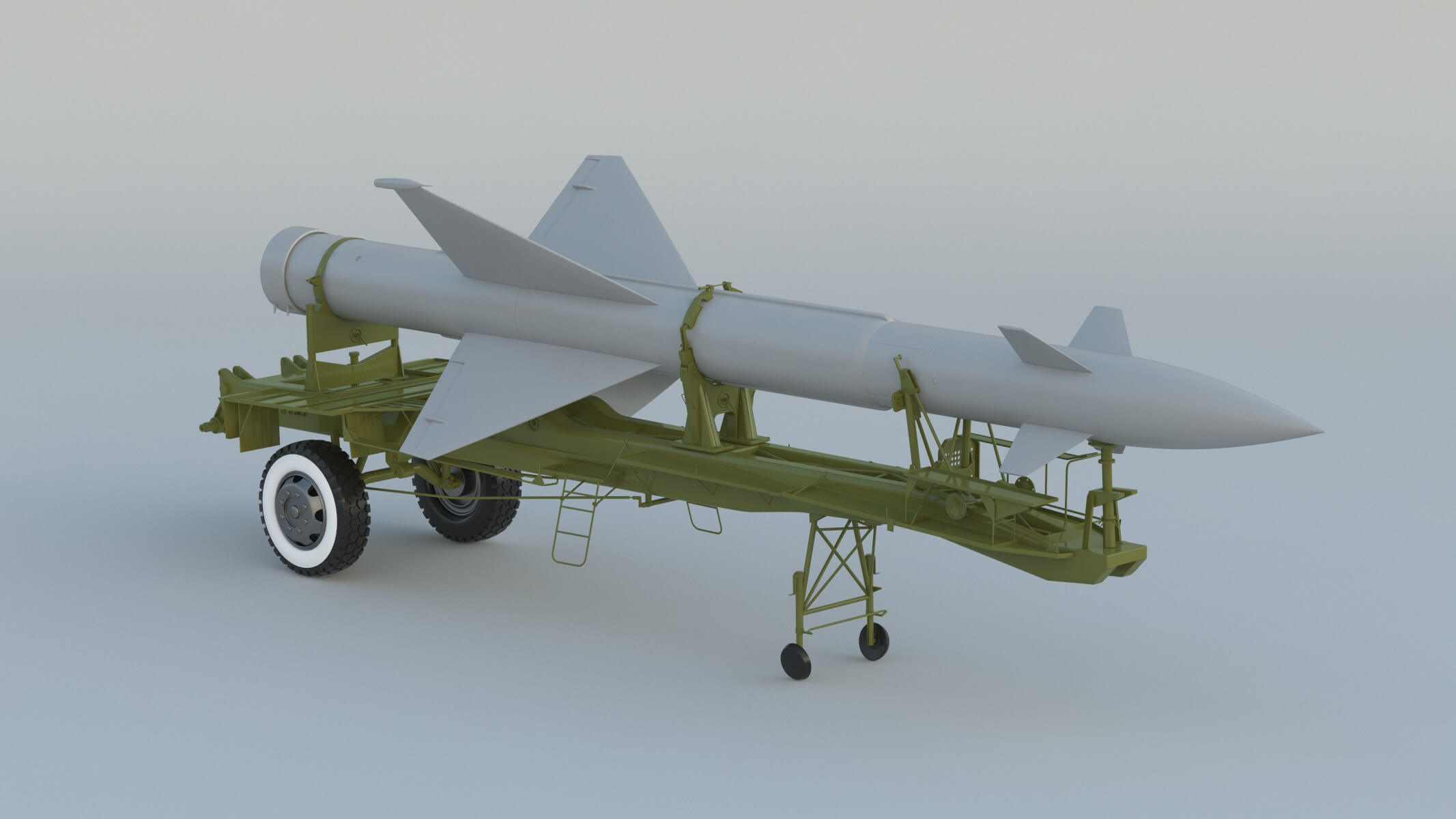 S-25 Berkut (SA-1 Guild) 3D Model by frezzy