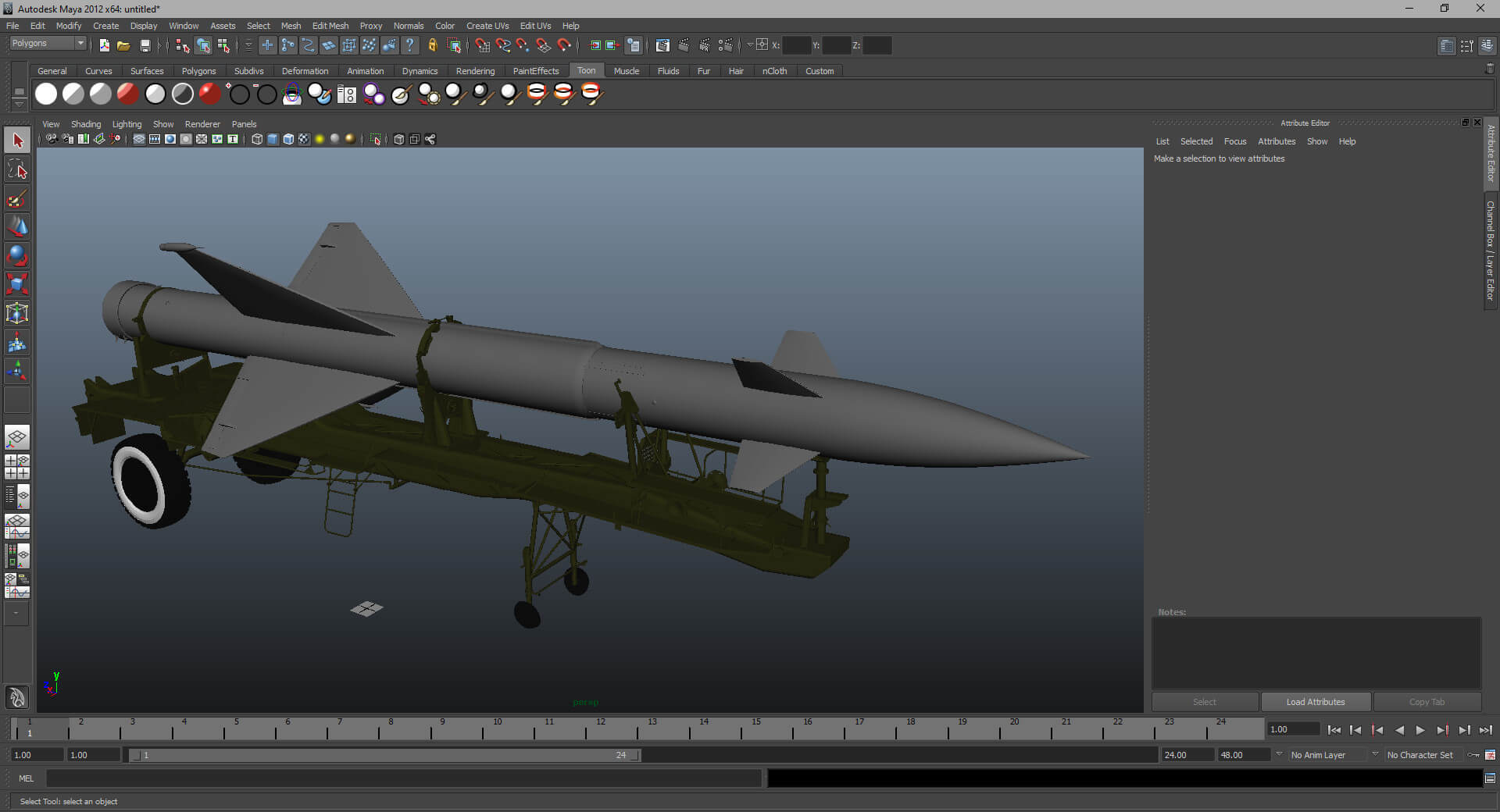 S-25 Berkut (SA-1 Guild) 3D Model by frezzy