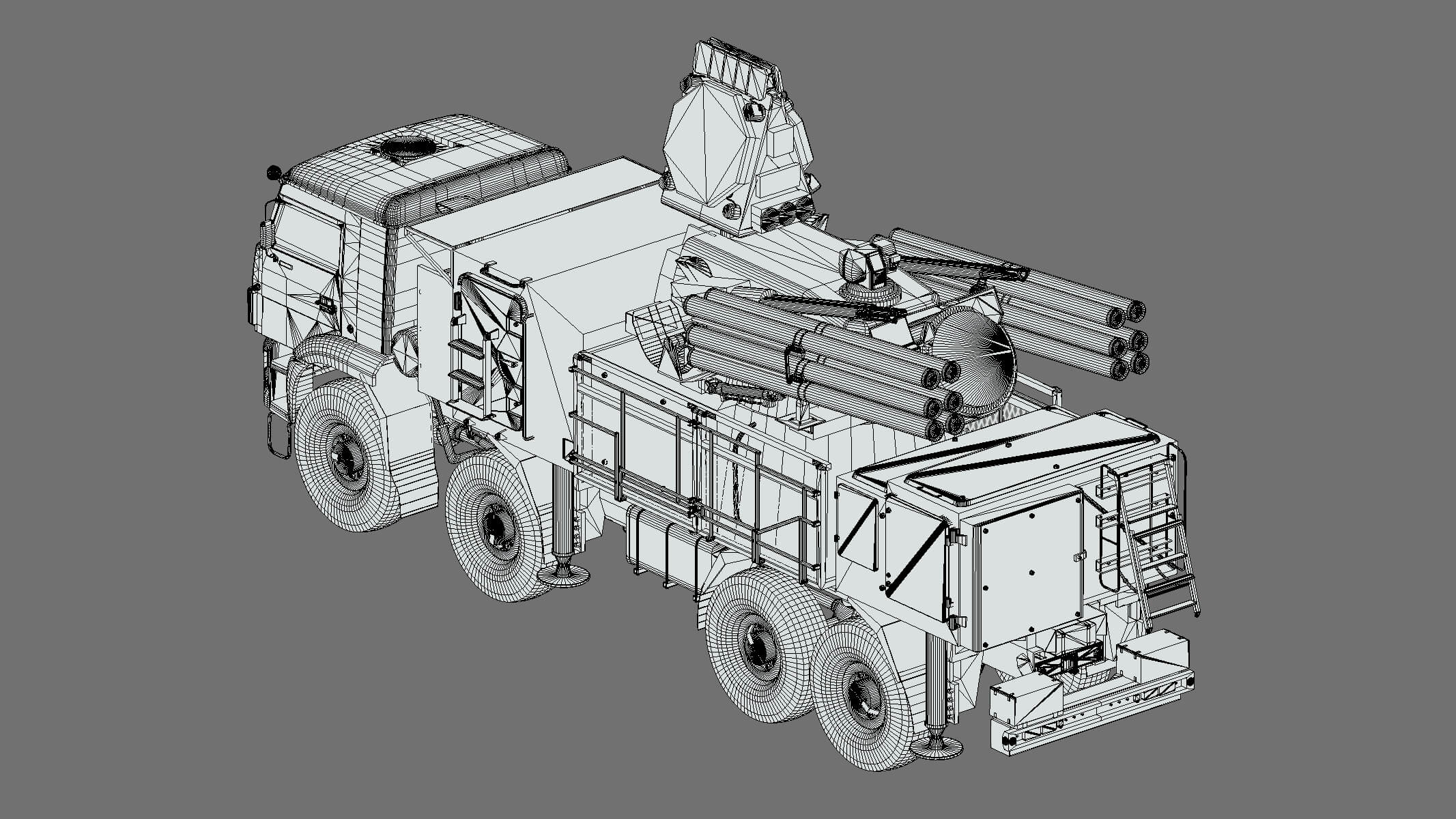 SA 22 Pantsir S1 Low Poly - 3D Model by frezzy
