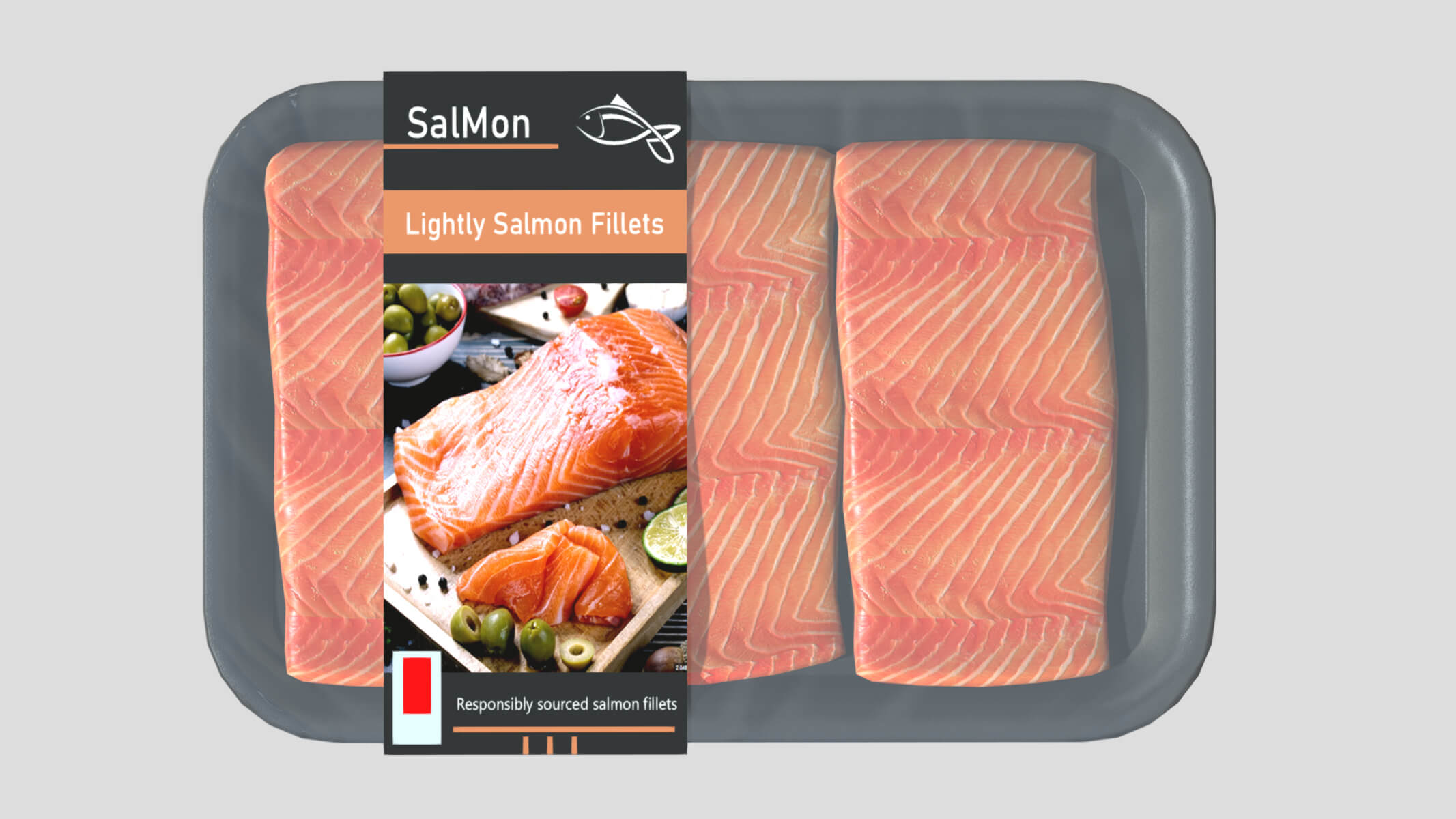 Salmon Pack Low Poly - 3D Model by frezzy