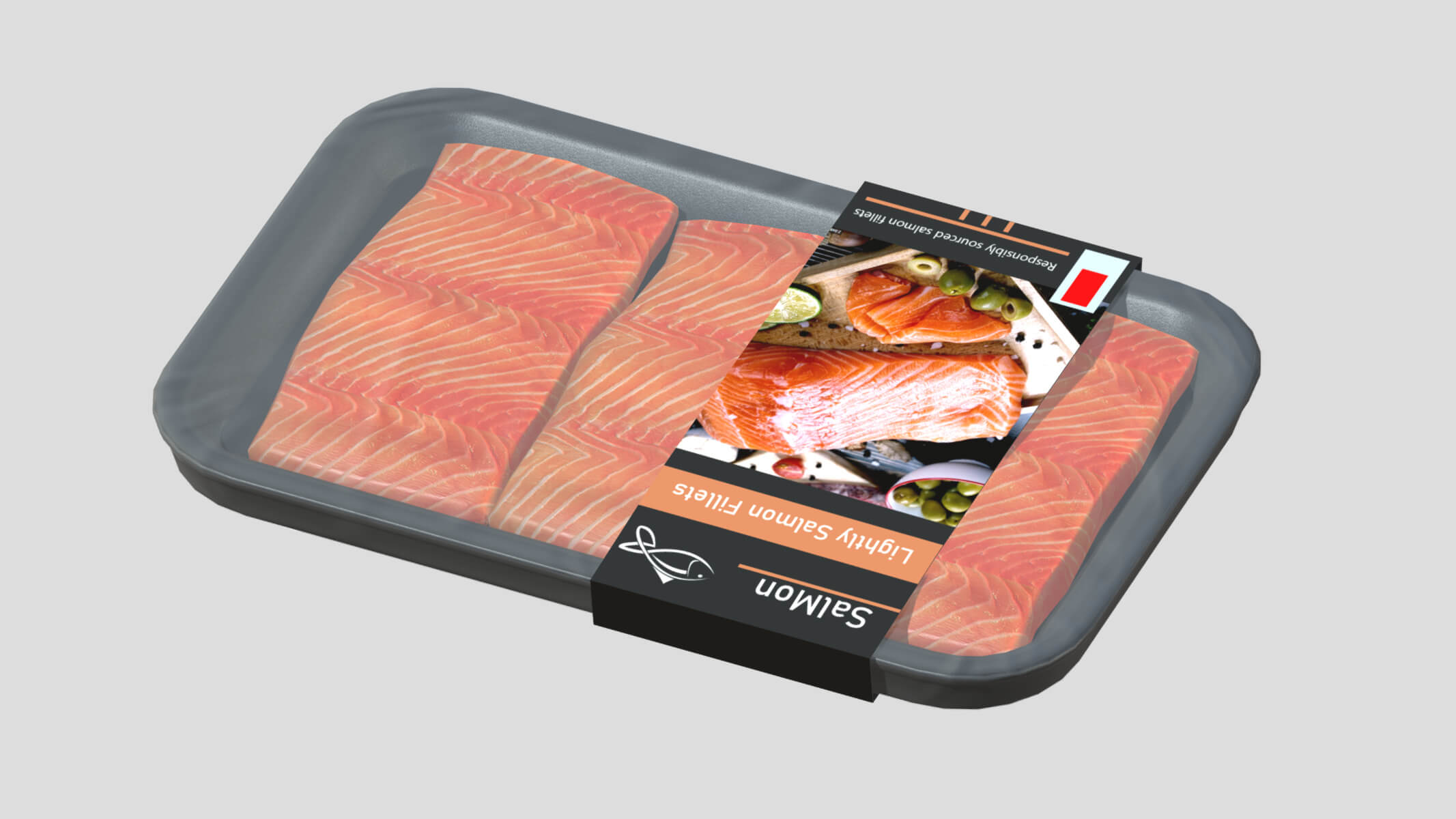 Salmon Pack Low Poly - 3D Model by frezzy