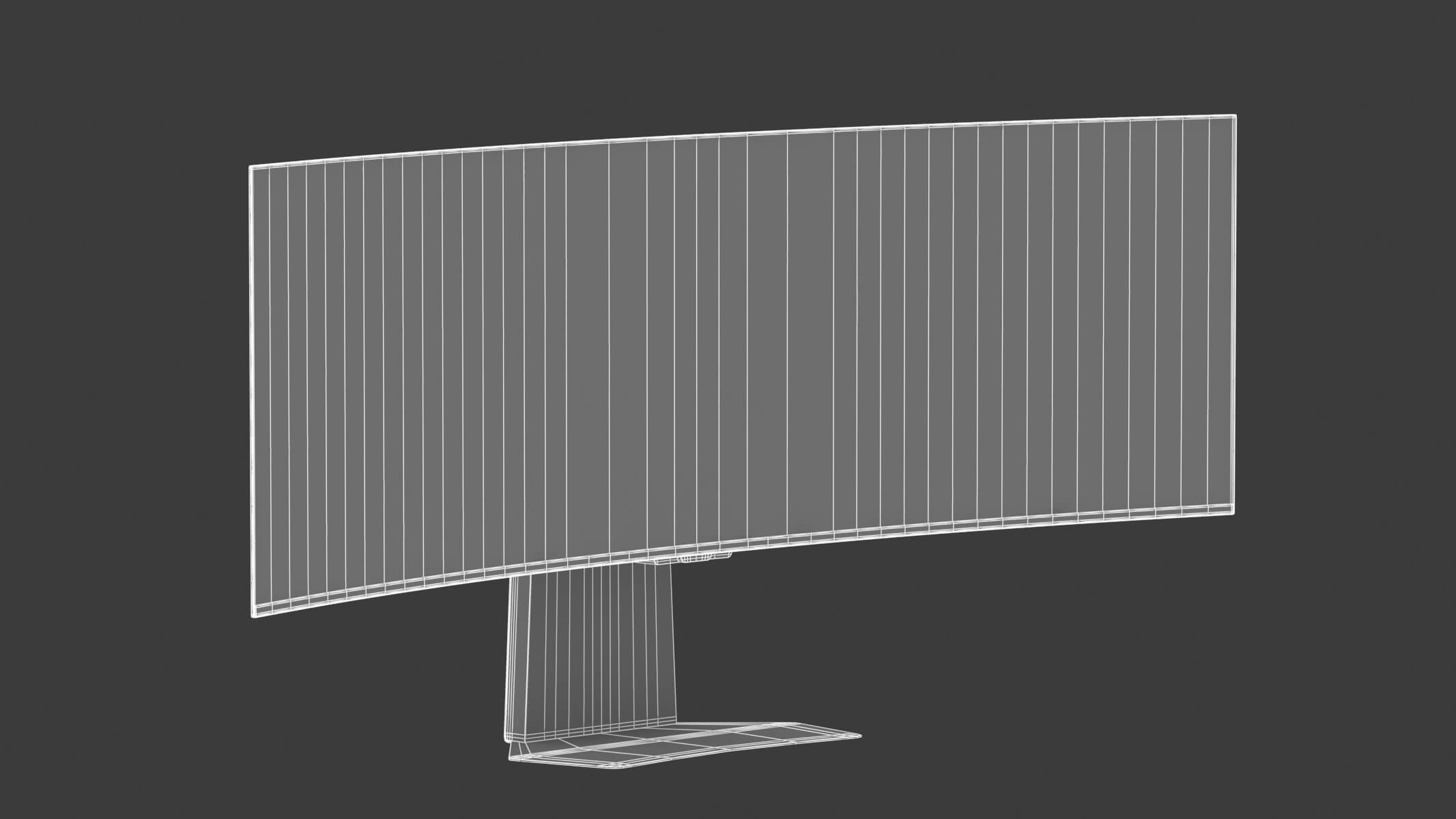 Samsung 49 Inches Odyssey OLED G9 G95Sd - 3D Model by frezzy