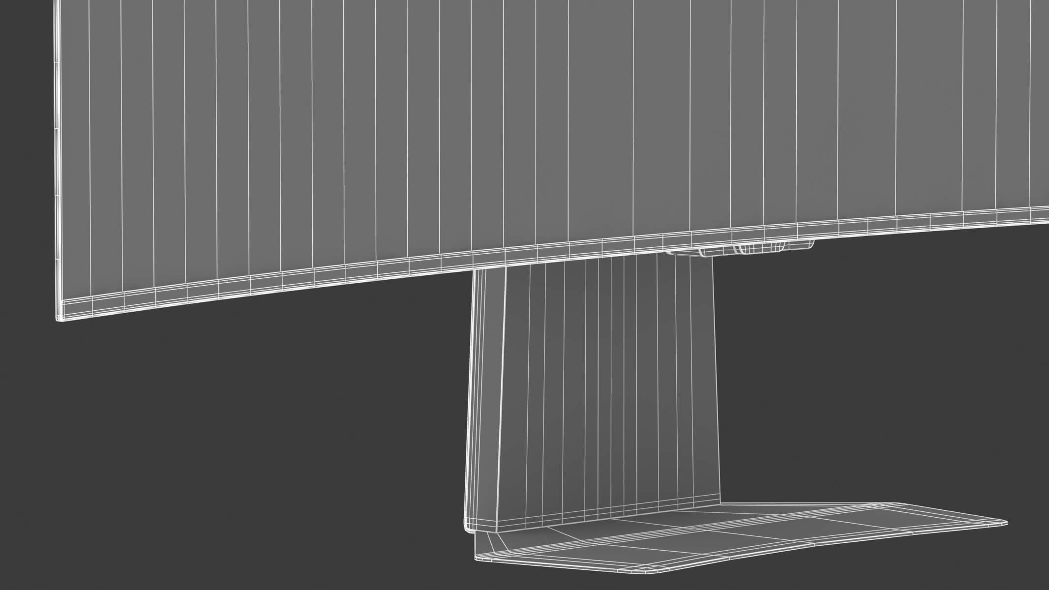 Samsung 49 Inches Odyssey OLED G9 G95Sd - 3D Model by frezzy