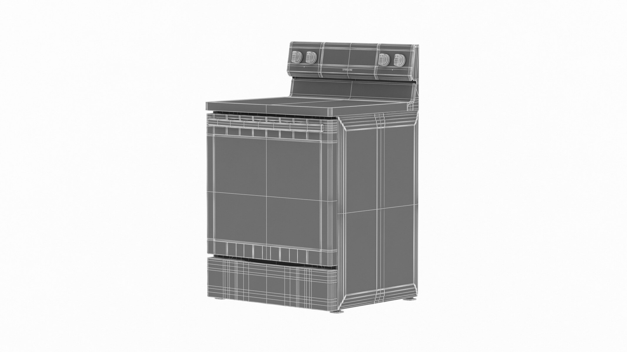 Samsung 5.9 Cu. Ft. True Convection Freestanding Range - 3D Model by frezzy