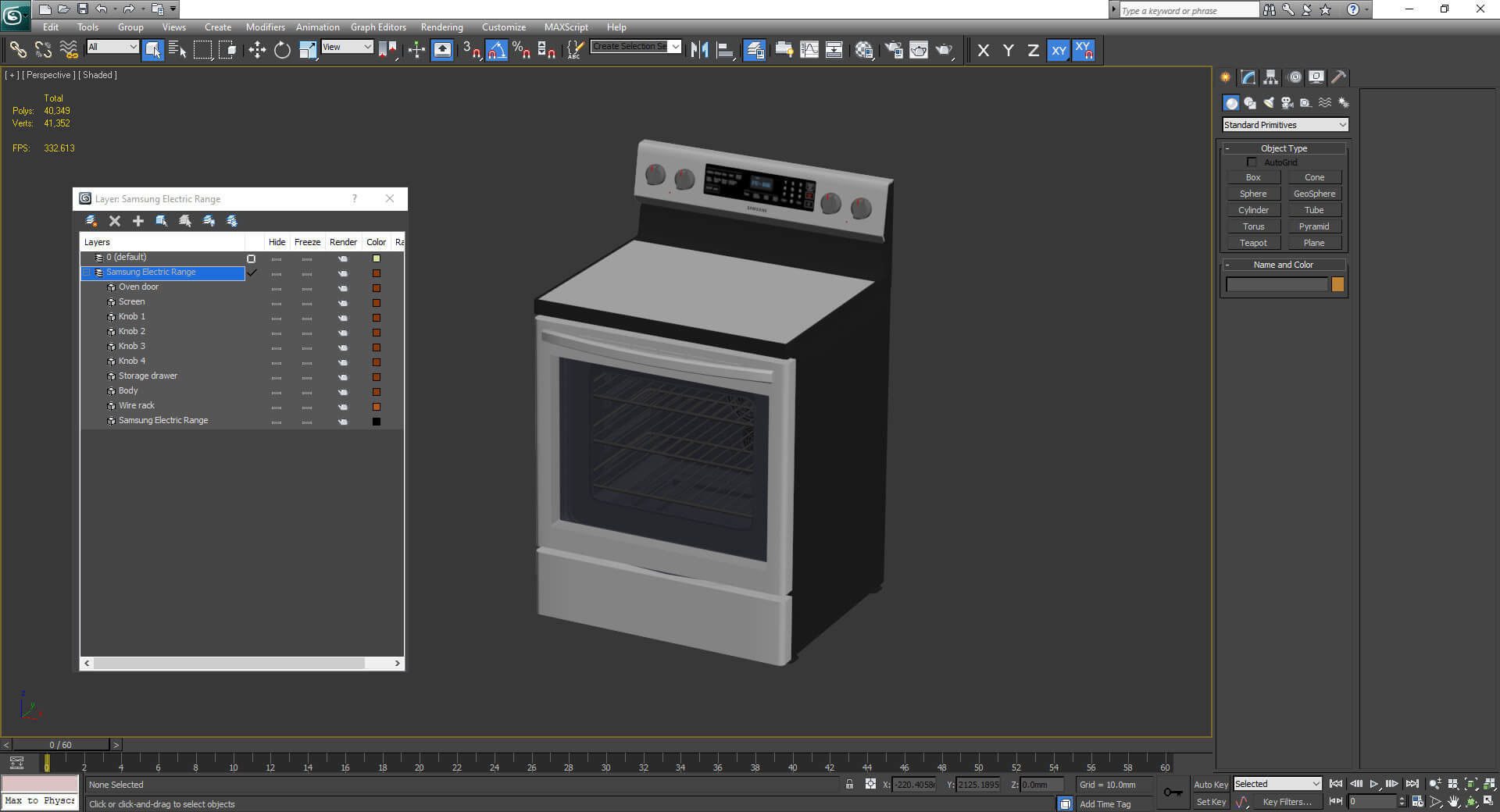 Samsung 5.9 Cu. Ft. True Convection Freestanding Range - 3D Model by frezzy