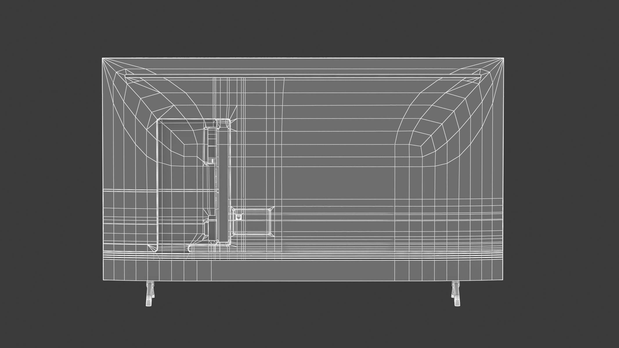 Samsung 55 Inches Class Tu690T Crystal UHD 4K Smart TV - 3D Model by frezzy
