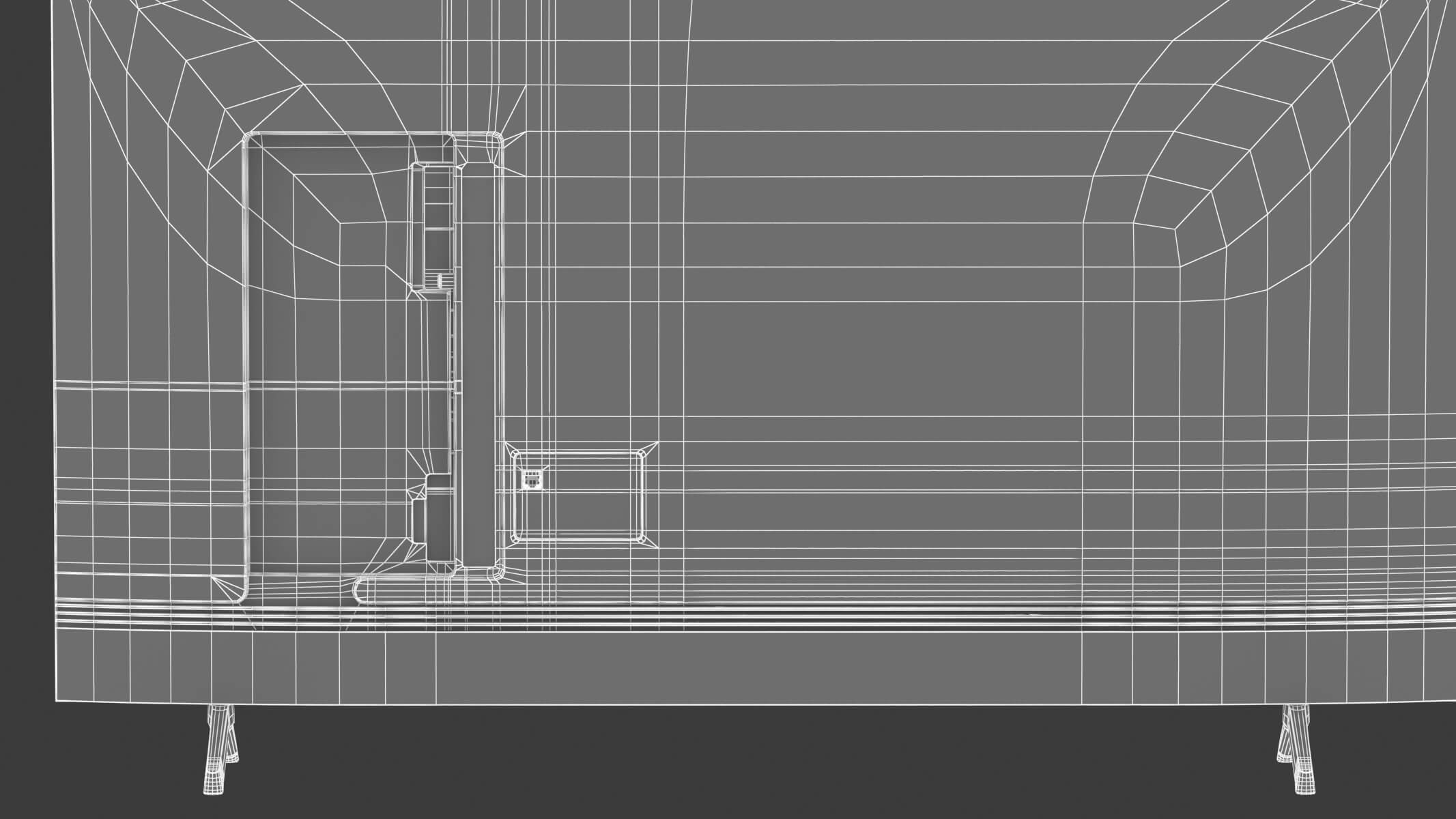 Samsung 55 Inches Class Tu690T Crystal UHD 4K Smart TV - 3D Model by frezzy