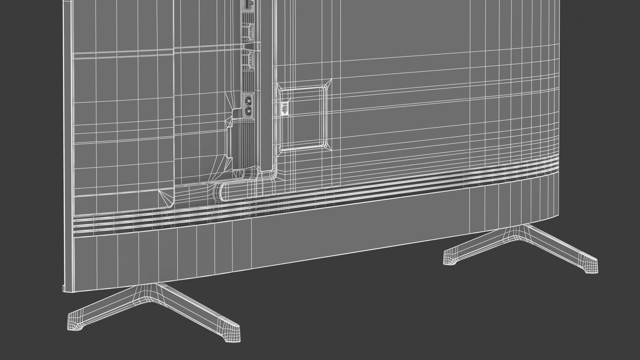 Samsung 55 Inches Class Tu690T Crystal UHD 4K Smart TV - 3D Model by frezzy