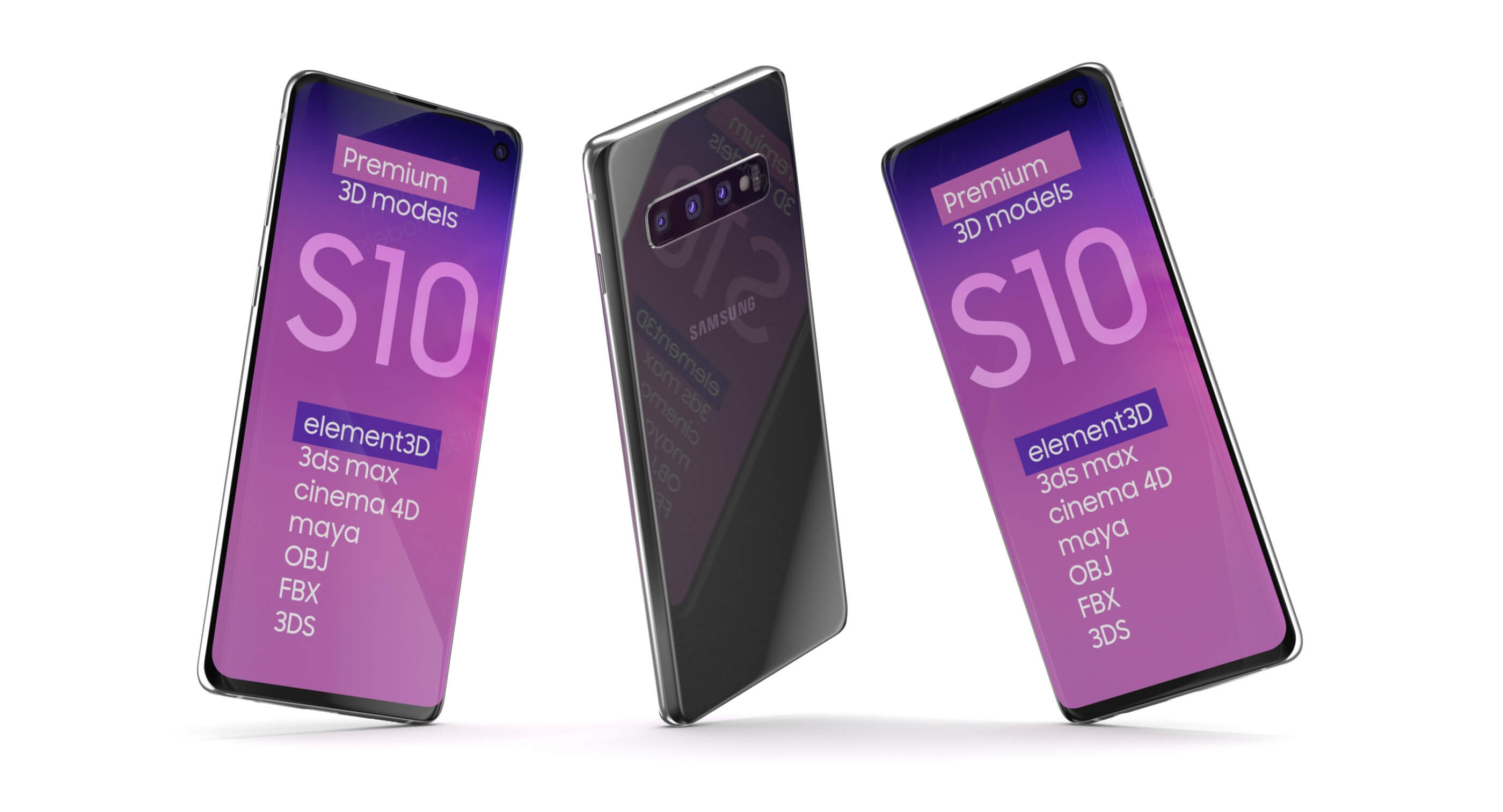 Samsung Galaxy S10 - 3D Model by frezzy