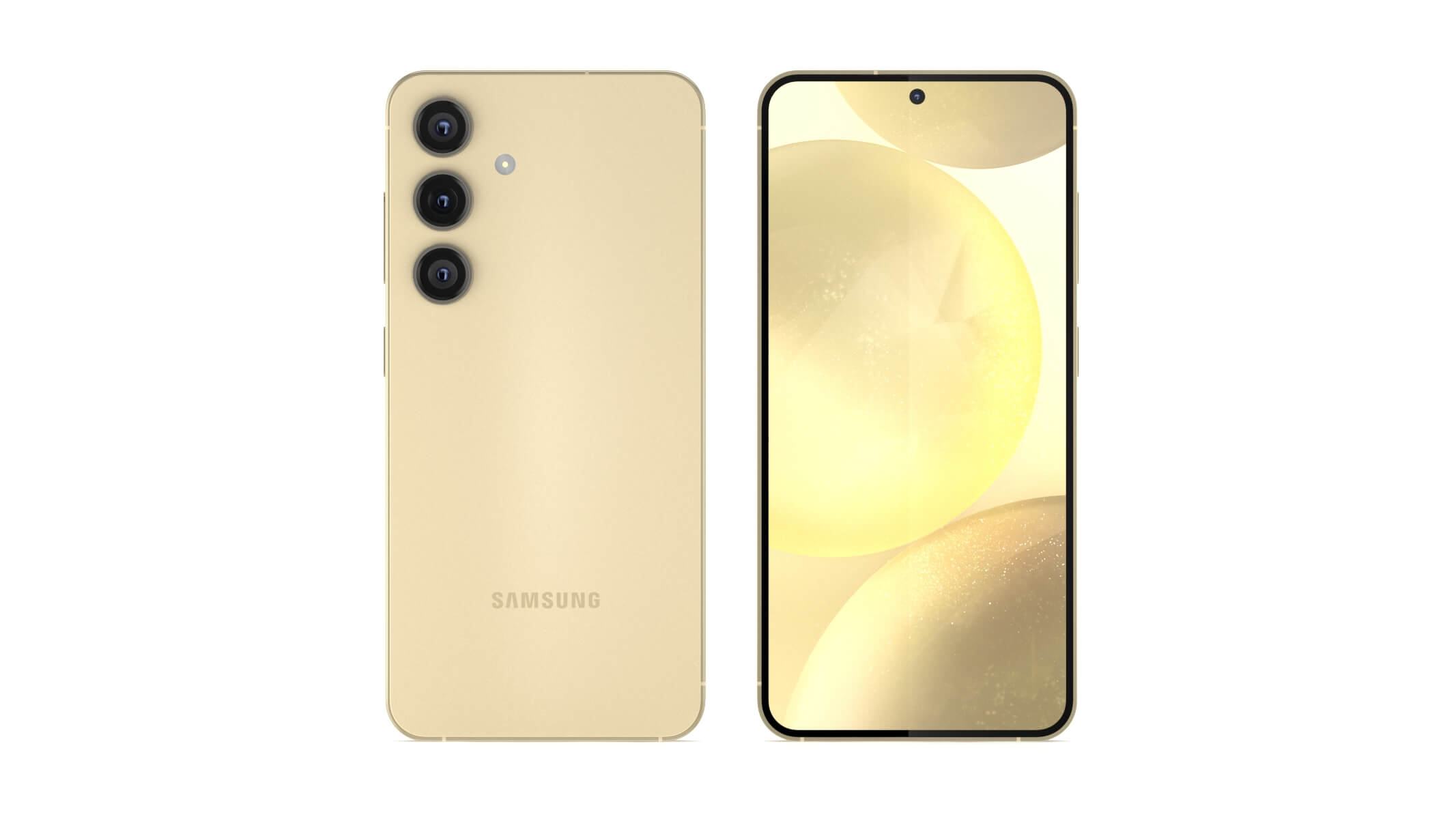 Samsung Galaxy S24 Amber Yellow - 3D Model by frezzy