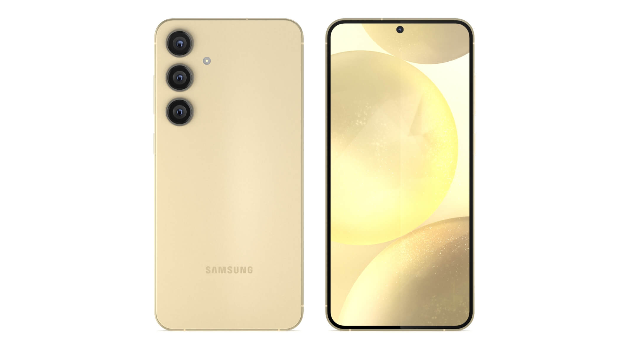 Samsung Galaxy S24 Plus Amber Yellow - 3D Model by frezzy