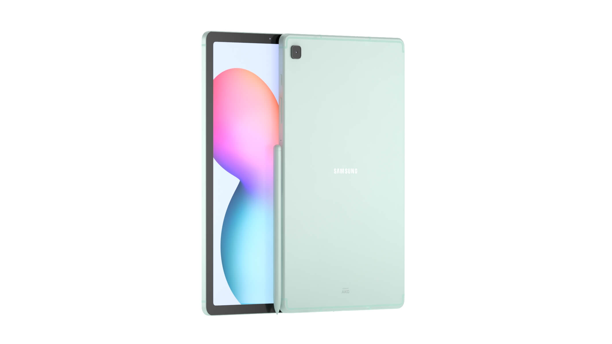 Samsung Galaxy Tab S6 Lite 2024 Turquoise - 3D Model by frezzy