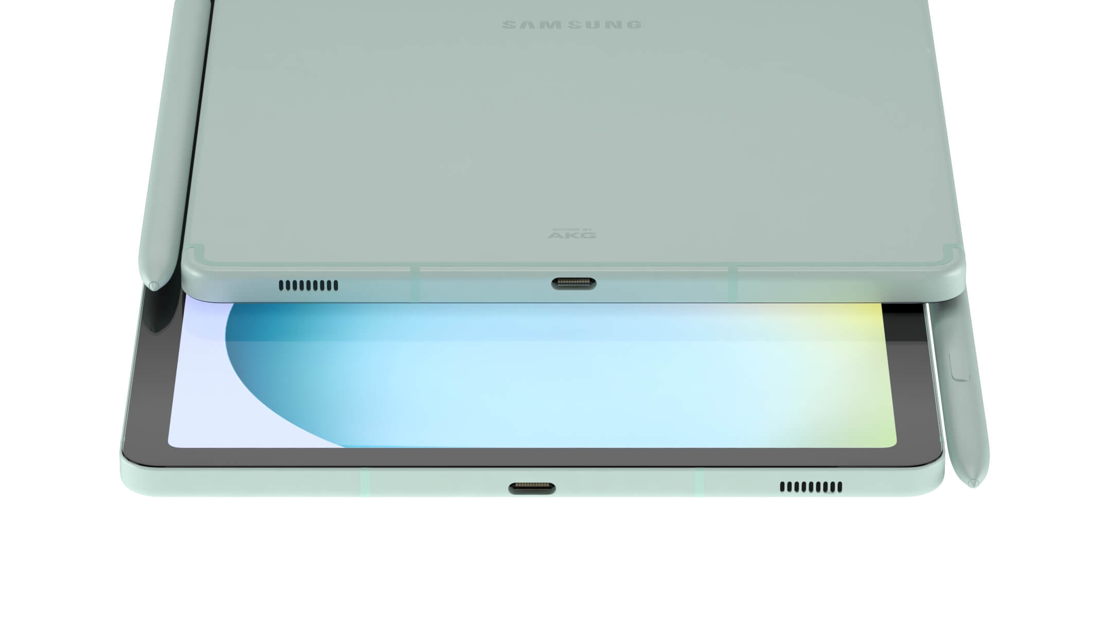 Samsung Galaxy Tab S6 Lite 2024 Turquoise - 3D Model by frezzy