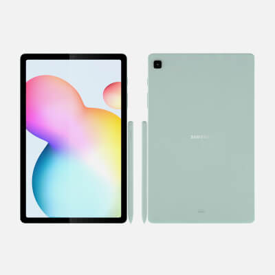 Samsung Galaxy Tab S6 Lite 2024 Turquoise - 3D Model by frezzy