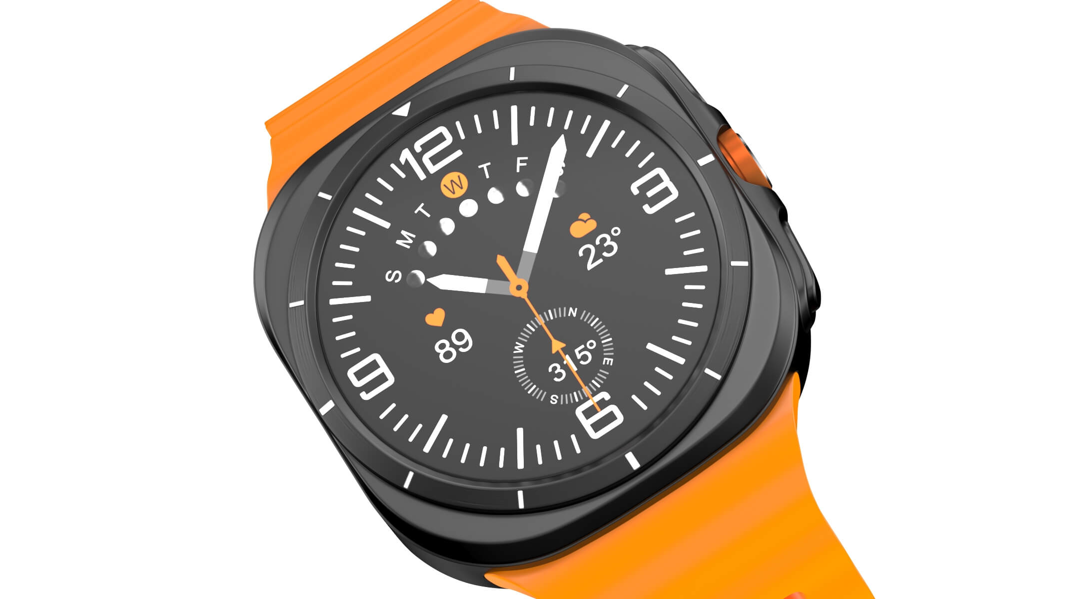 Samsung Galaxy Watch Ultra Titanium Gray - 3D Model by frezzy