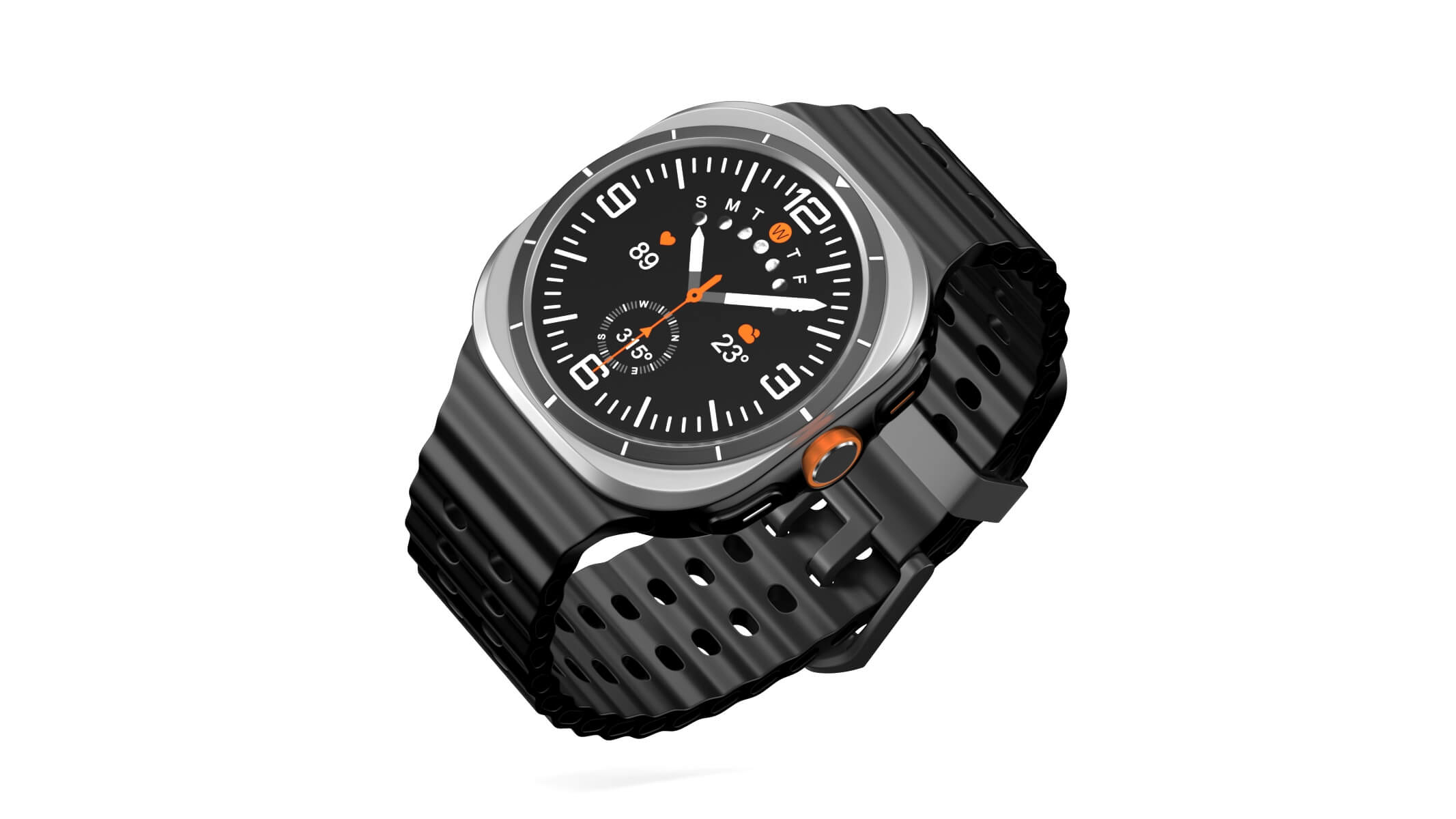 Samsung Galaxy Watch Ultra Titanium Silver - 3D Model by frezzy