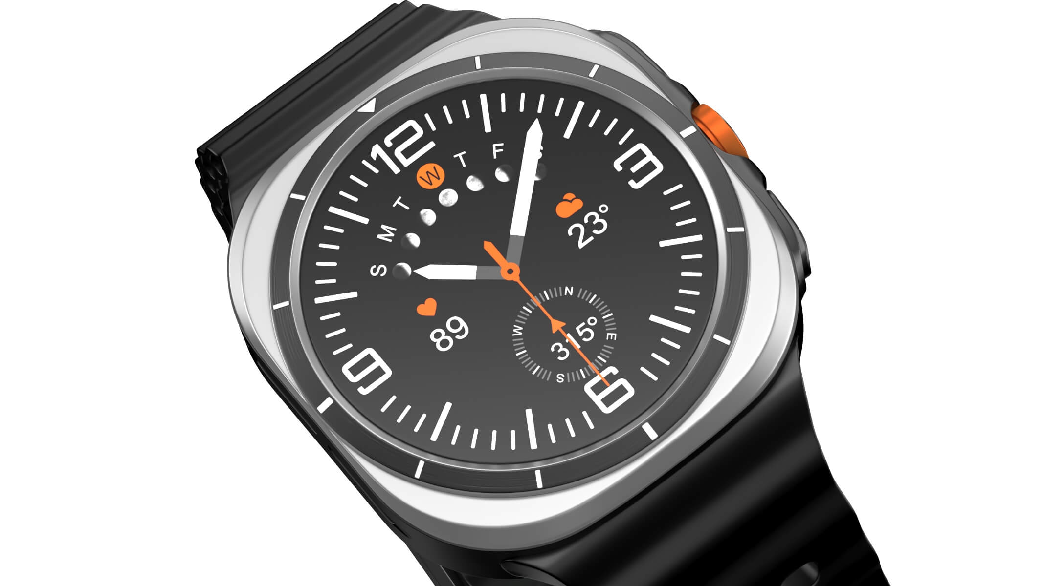 Samsung Galaxy Watch Ultra Titanium Silver - 3D Model by frezzy