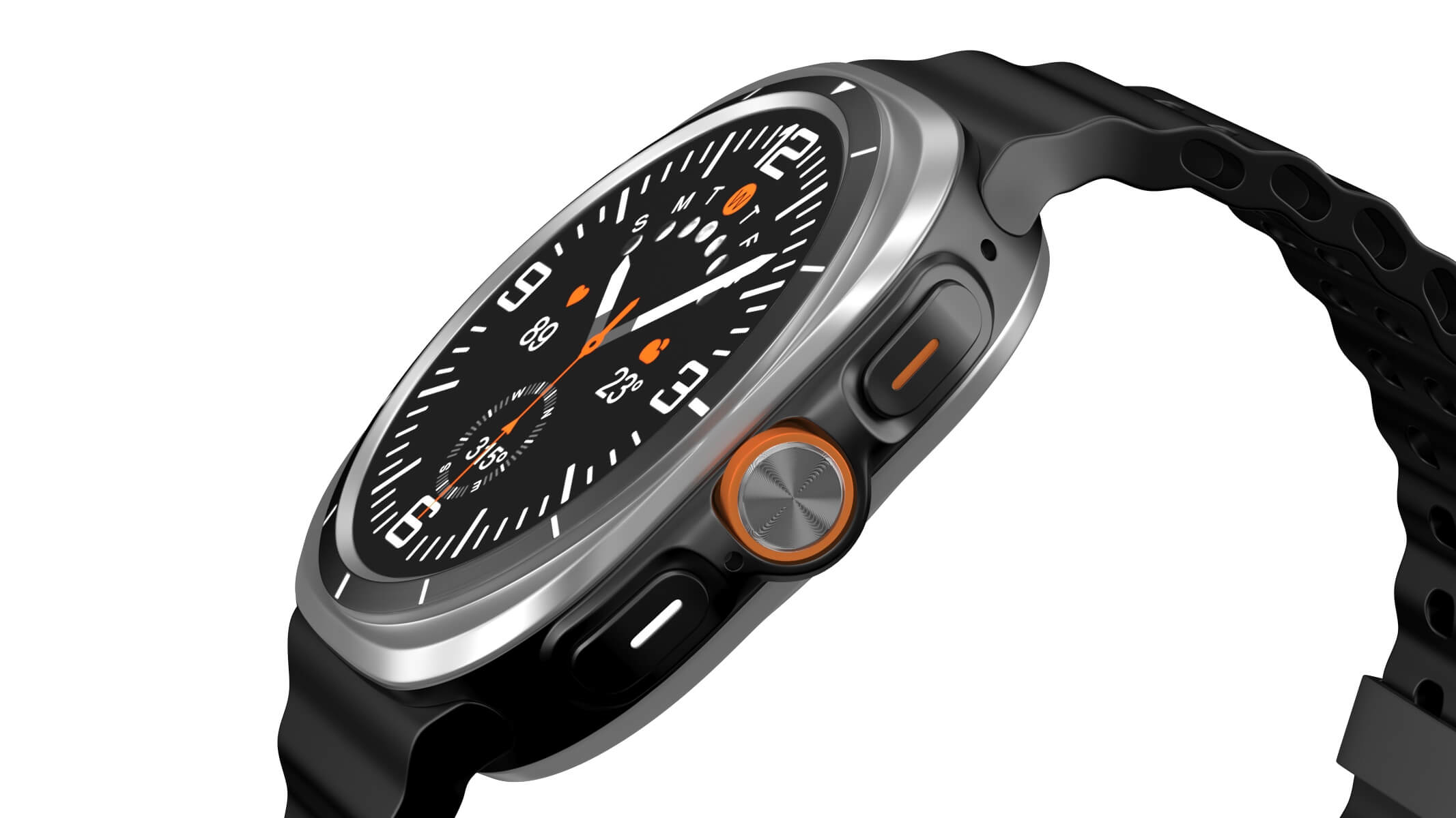 Samsung Galaxy Watch Ultra Titanium Silver - 3D Model by frezzy