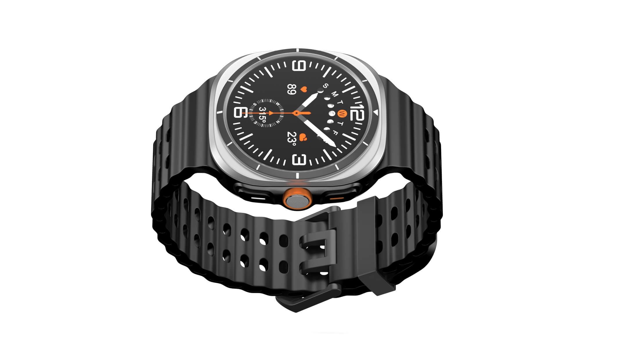 Samsung Galaxy Watch Ultra Titanium Silver - 3D Model by frezzy