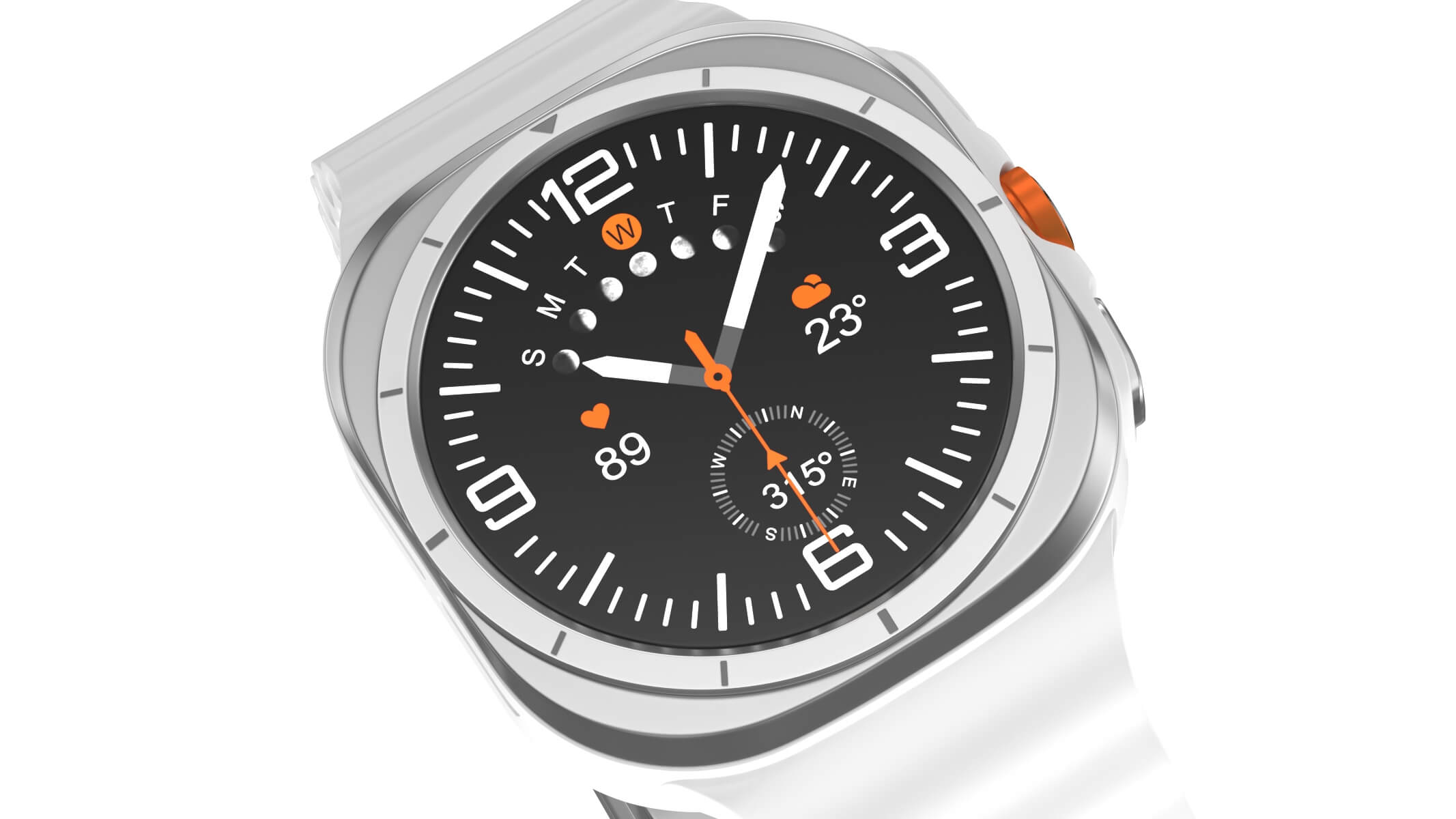 Samsung Galaxy Watch Ultra Titanium White - 3D Model by frezzy