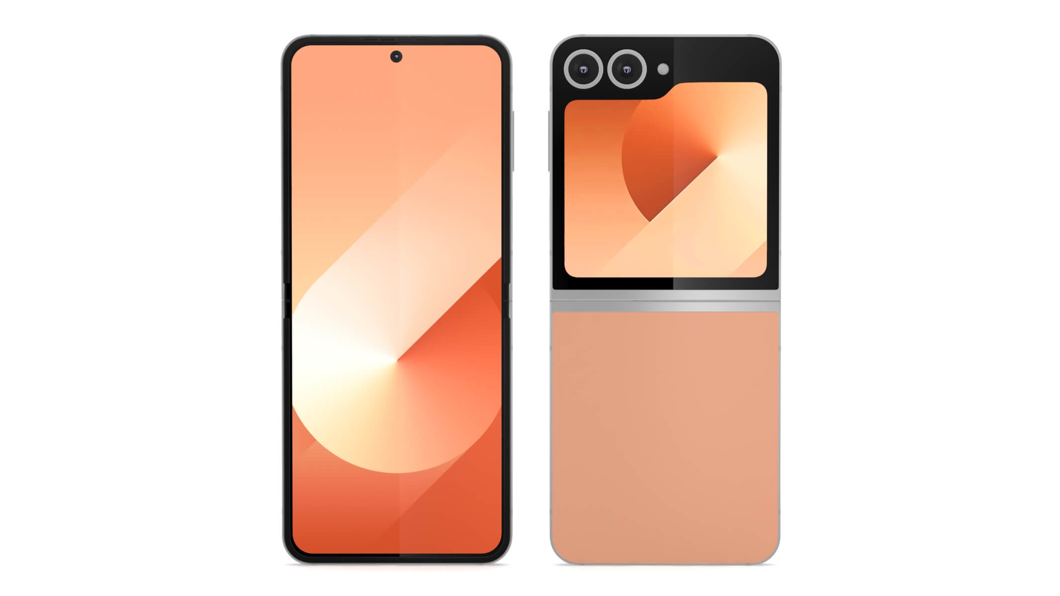 Samsung Galaxy Z Flip6 Peach - 3D Model by frezzy